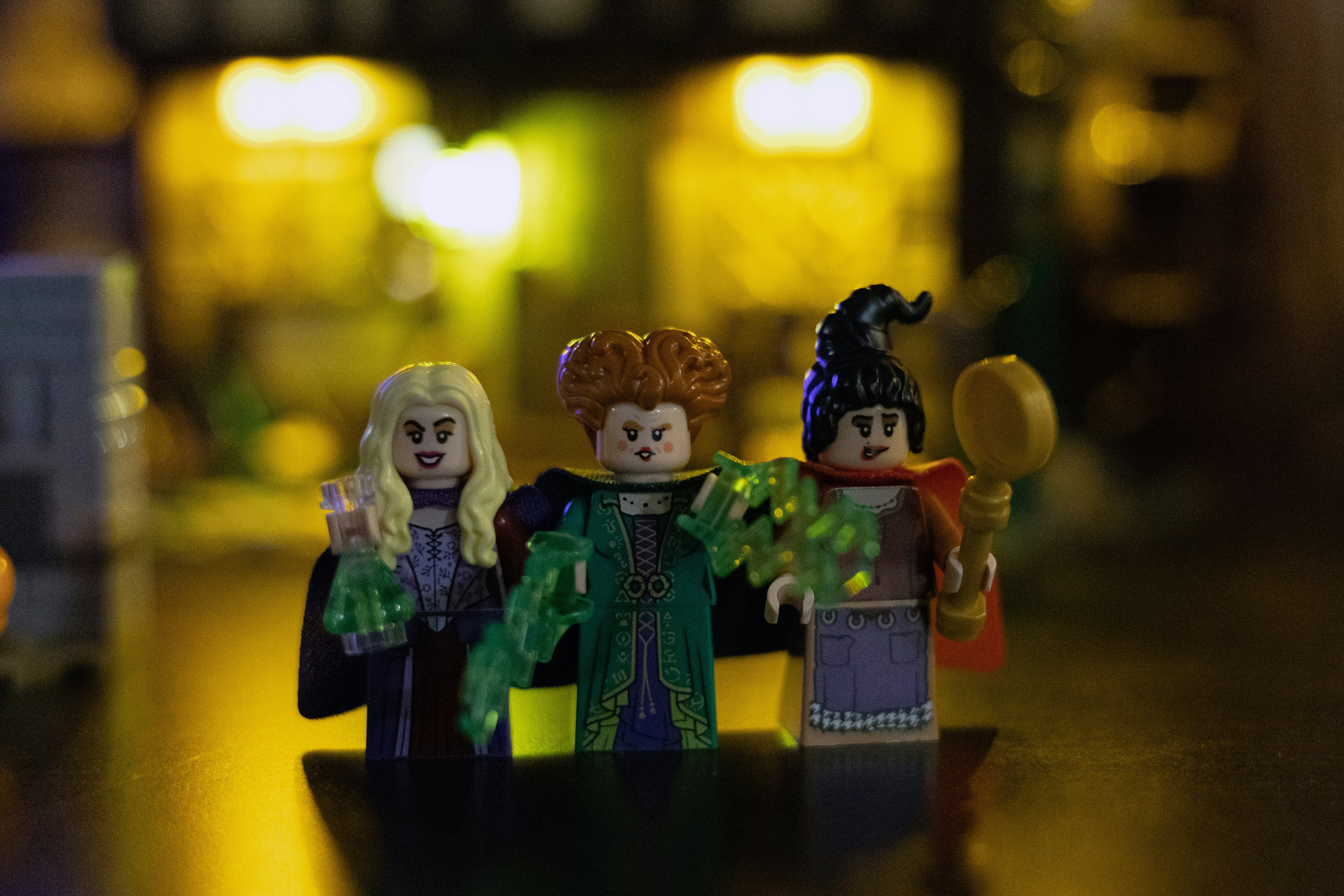 Three lego figures dressed as witches photo – Free Halloween Image on ...