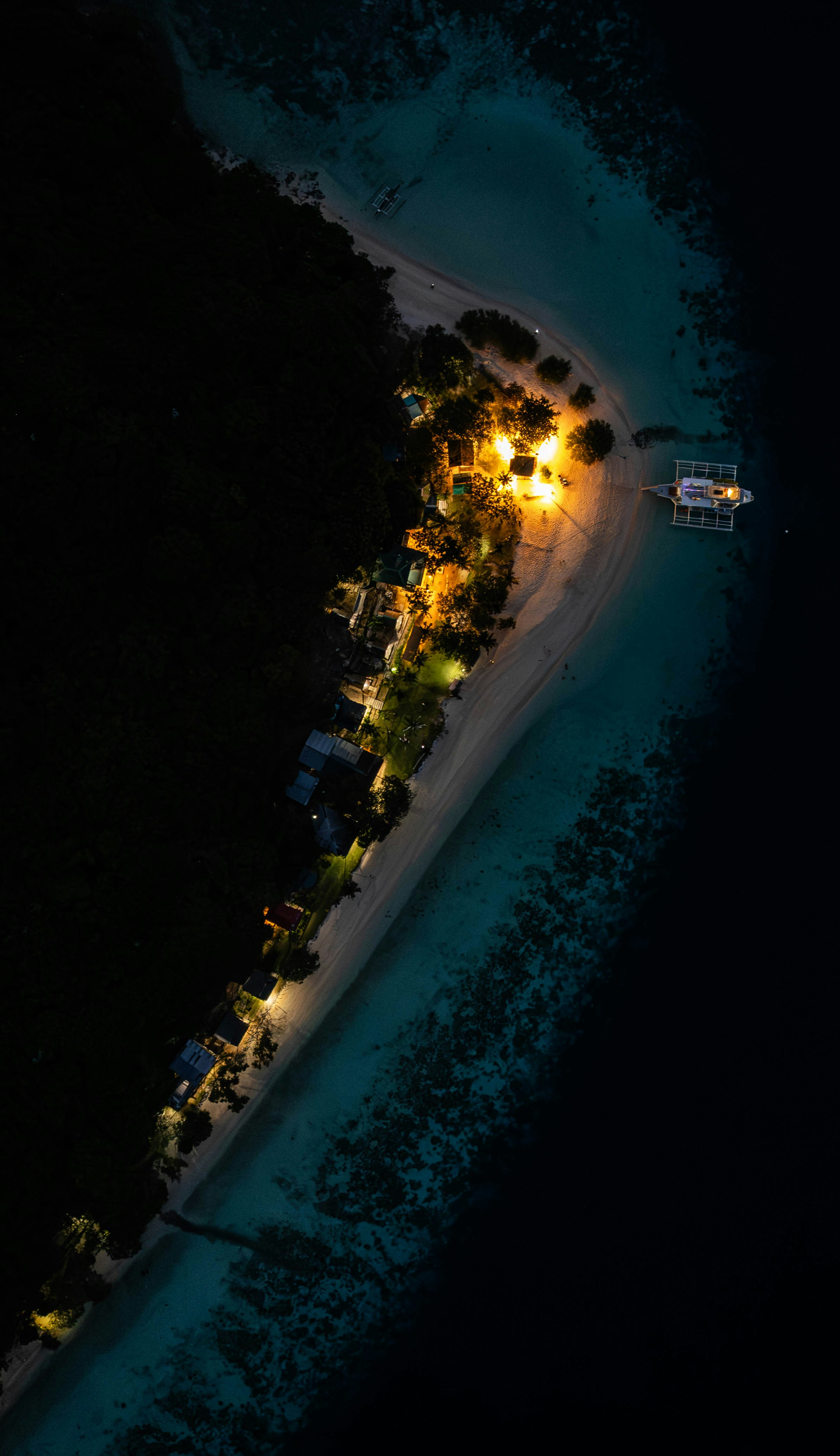 Nocturnal Serenity: A Coastal Haven