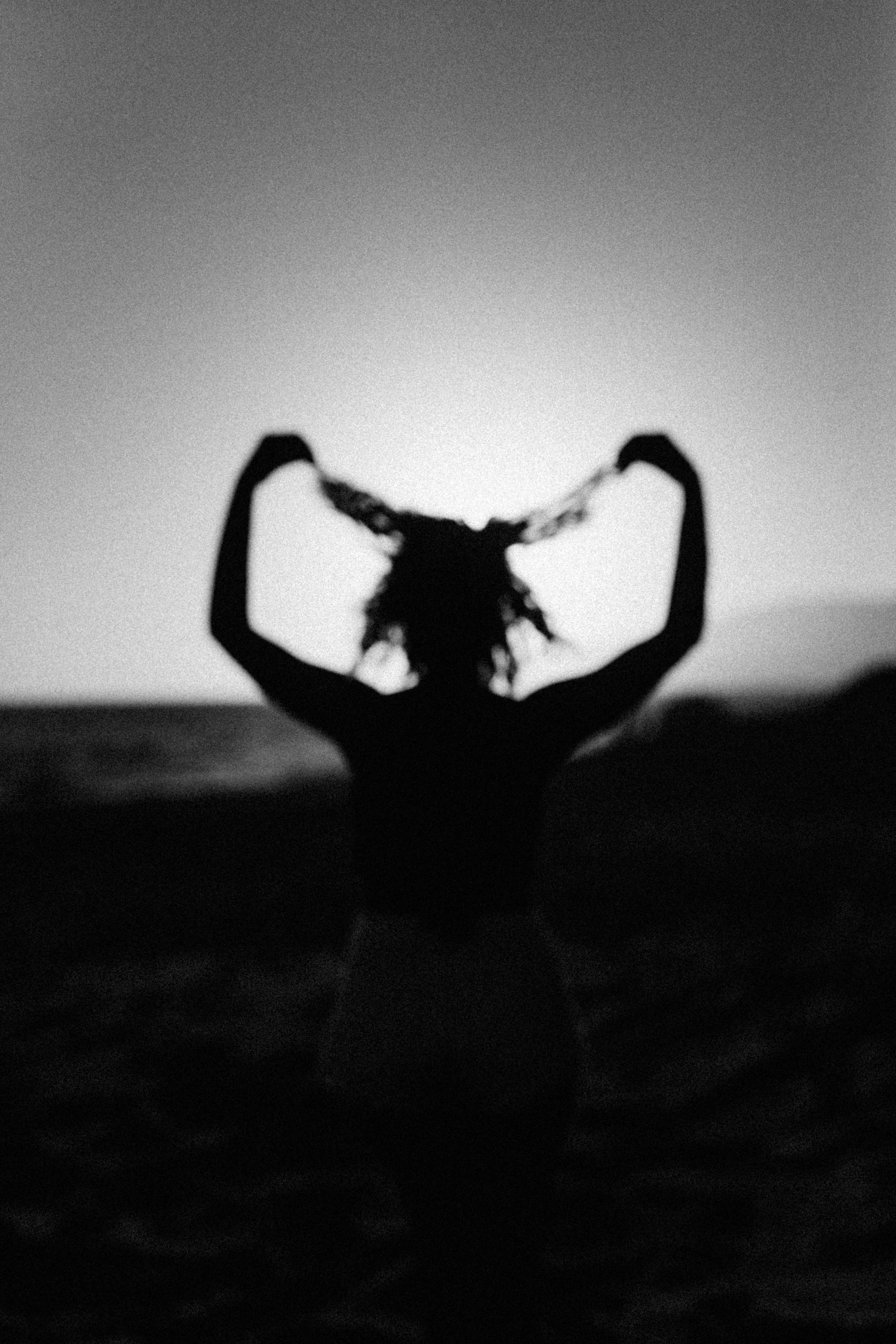 Silhouette of Freedom at Dusk