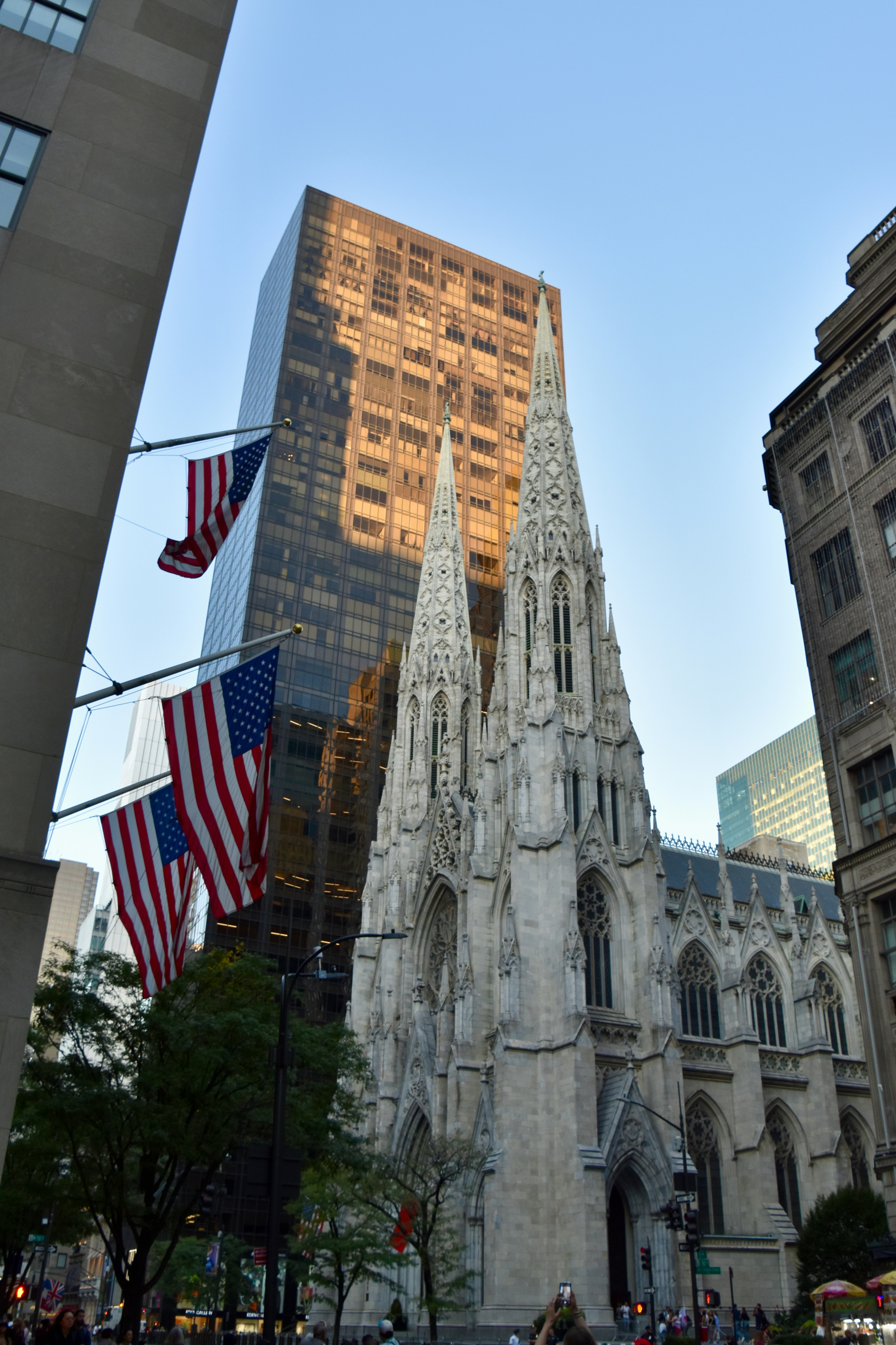 St. Patrick’s Cathedral Framed by Midtown Glass Giants