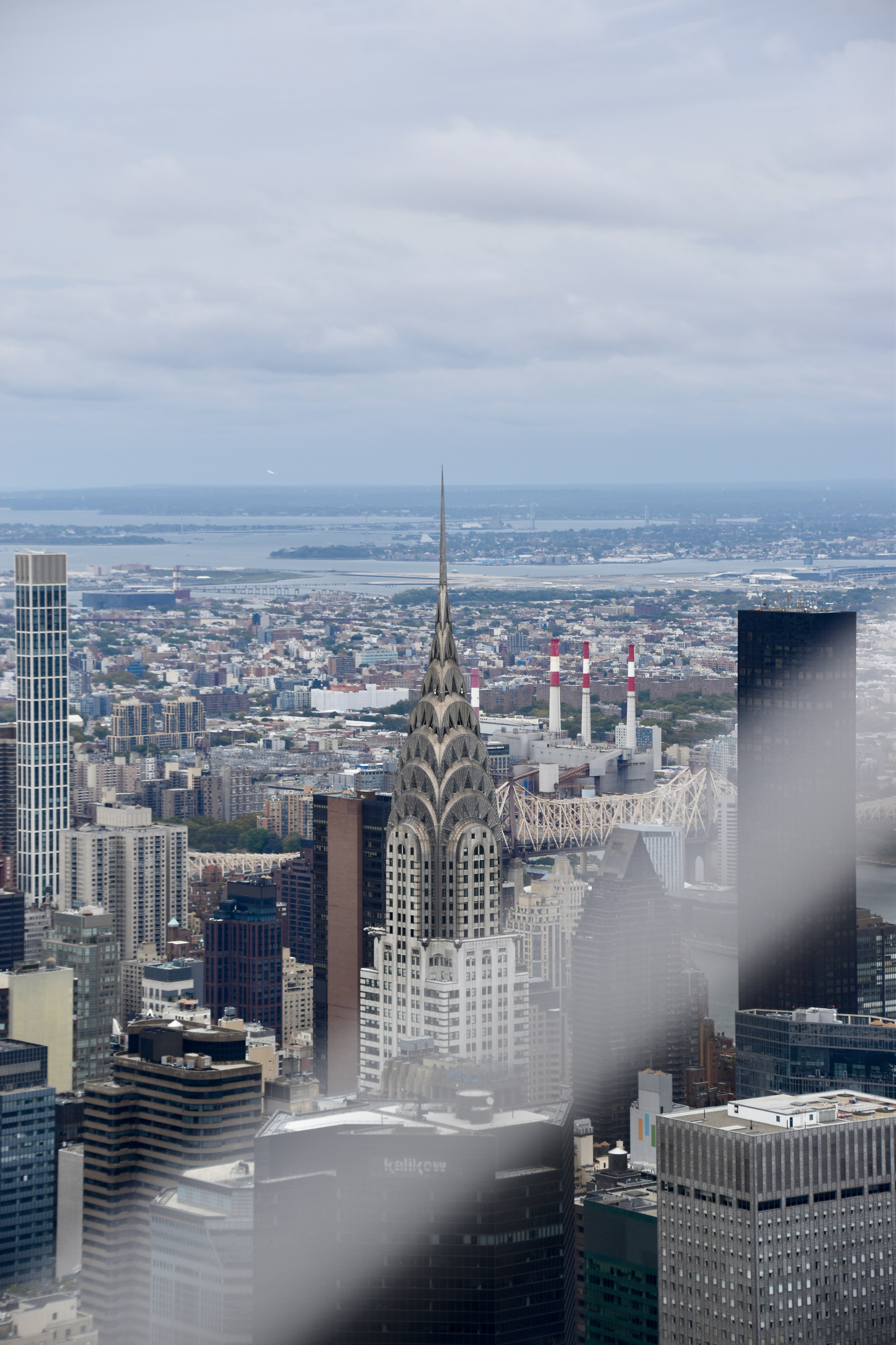 Chrysler building among new york city skyscrapers