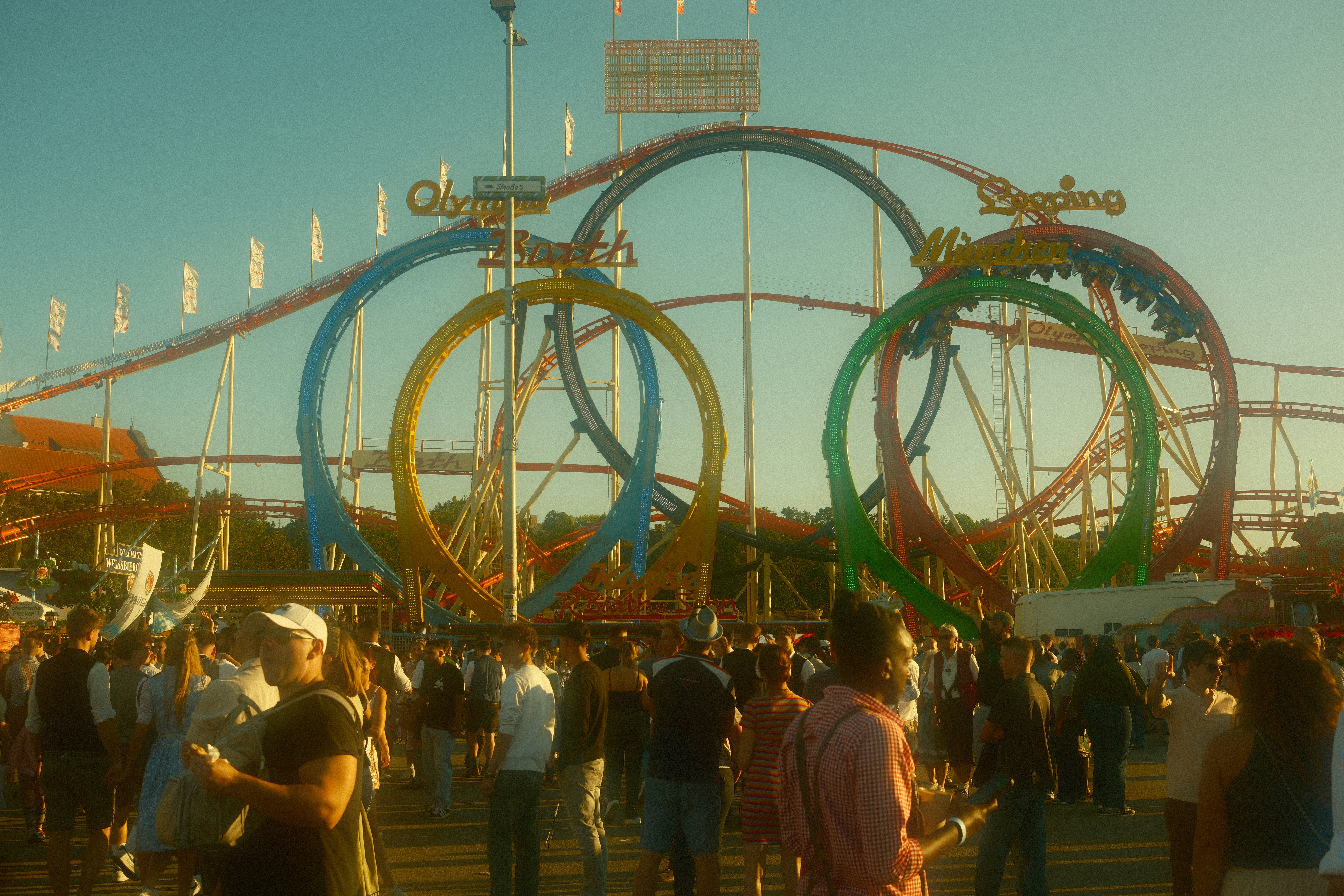 Neon Loops at Sunset Carnival
