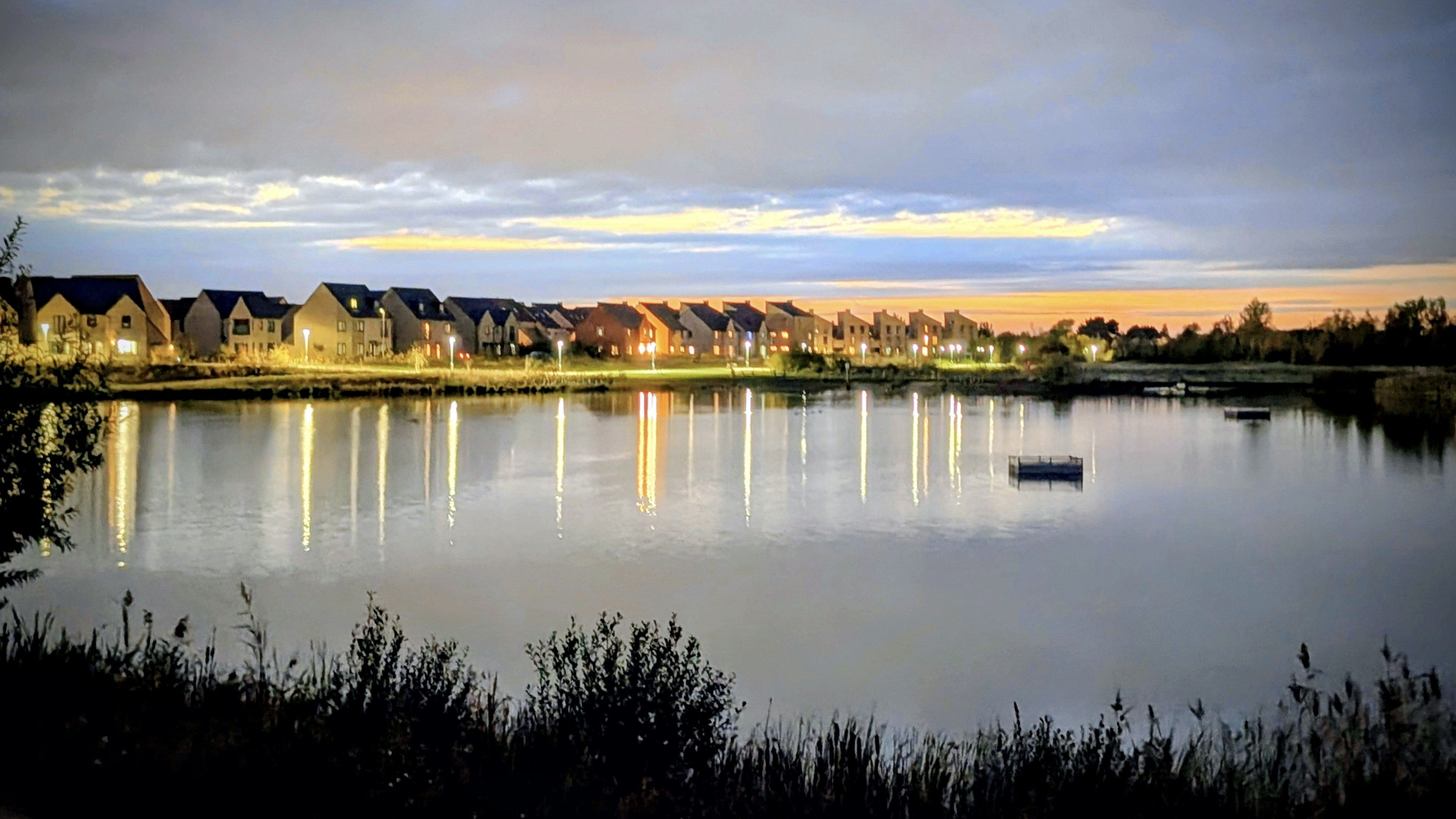 Reflections of Tranquility: A Lakeside Evening