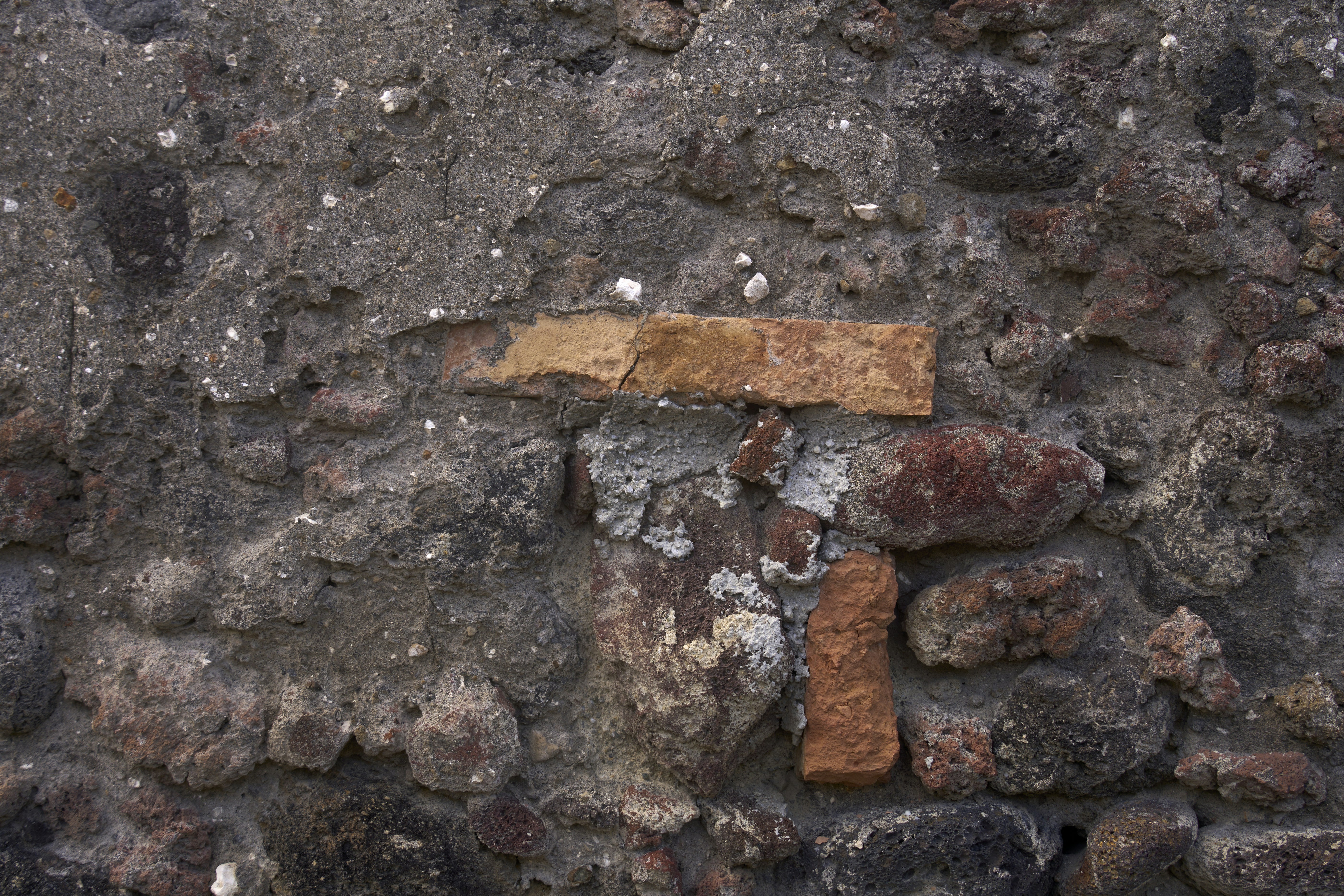 Rough stone and brick wall texture