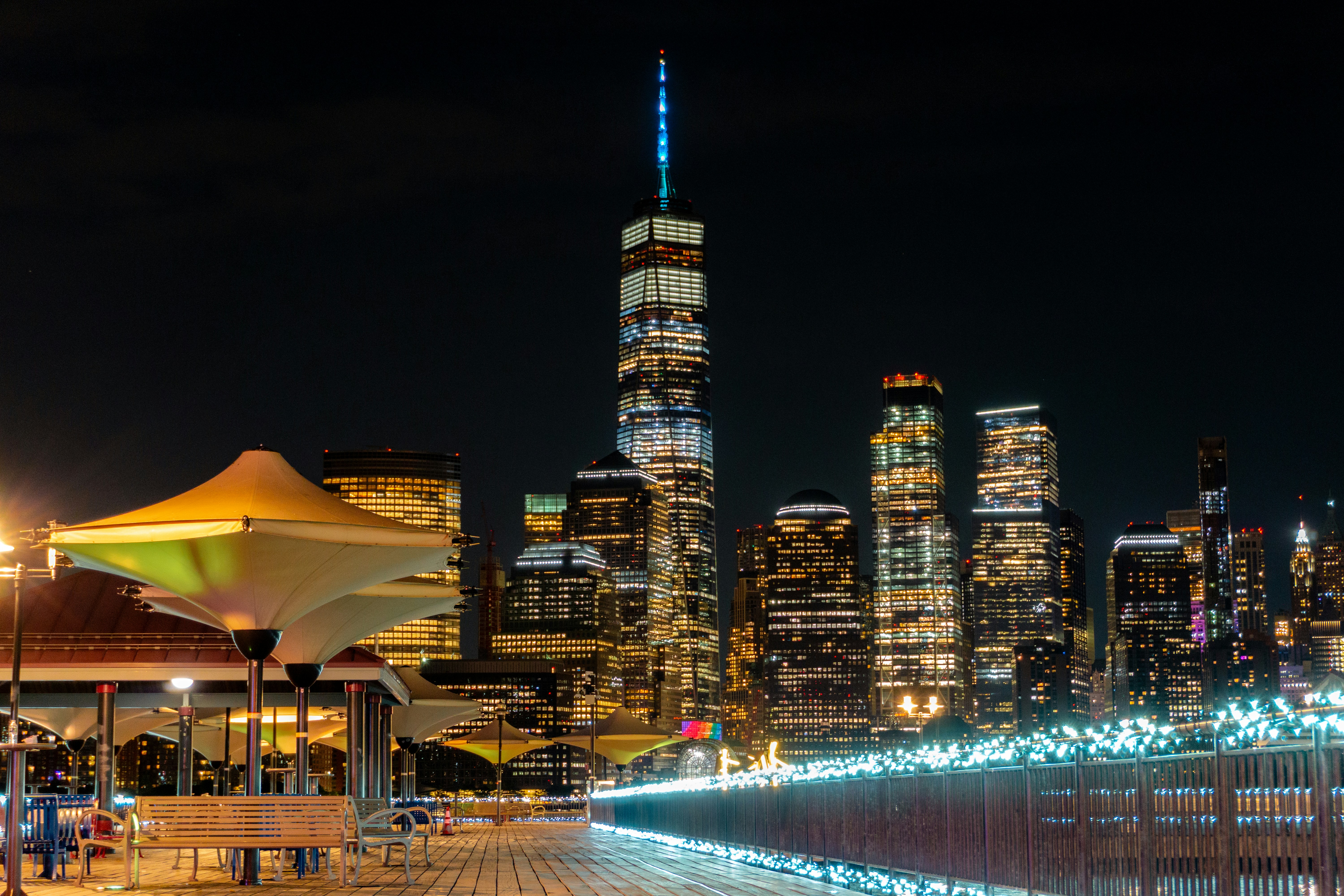 Illuminated Horizons: A Nighttime Cityscape