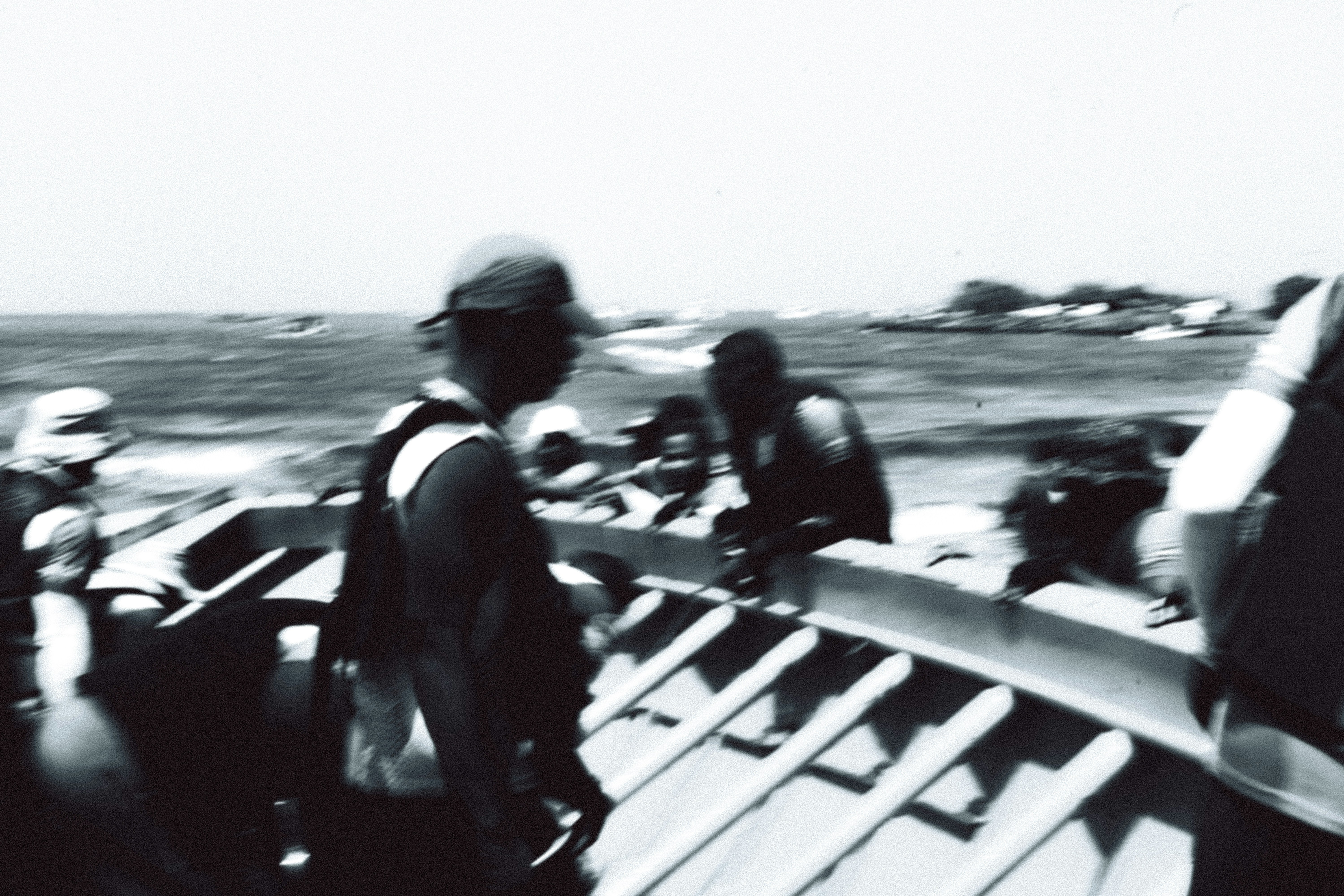 People in a boat on the water