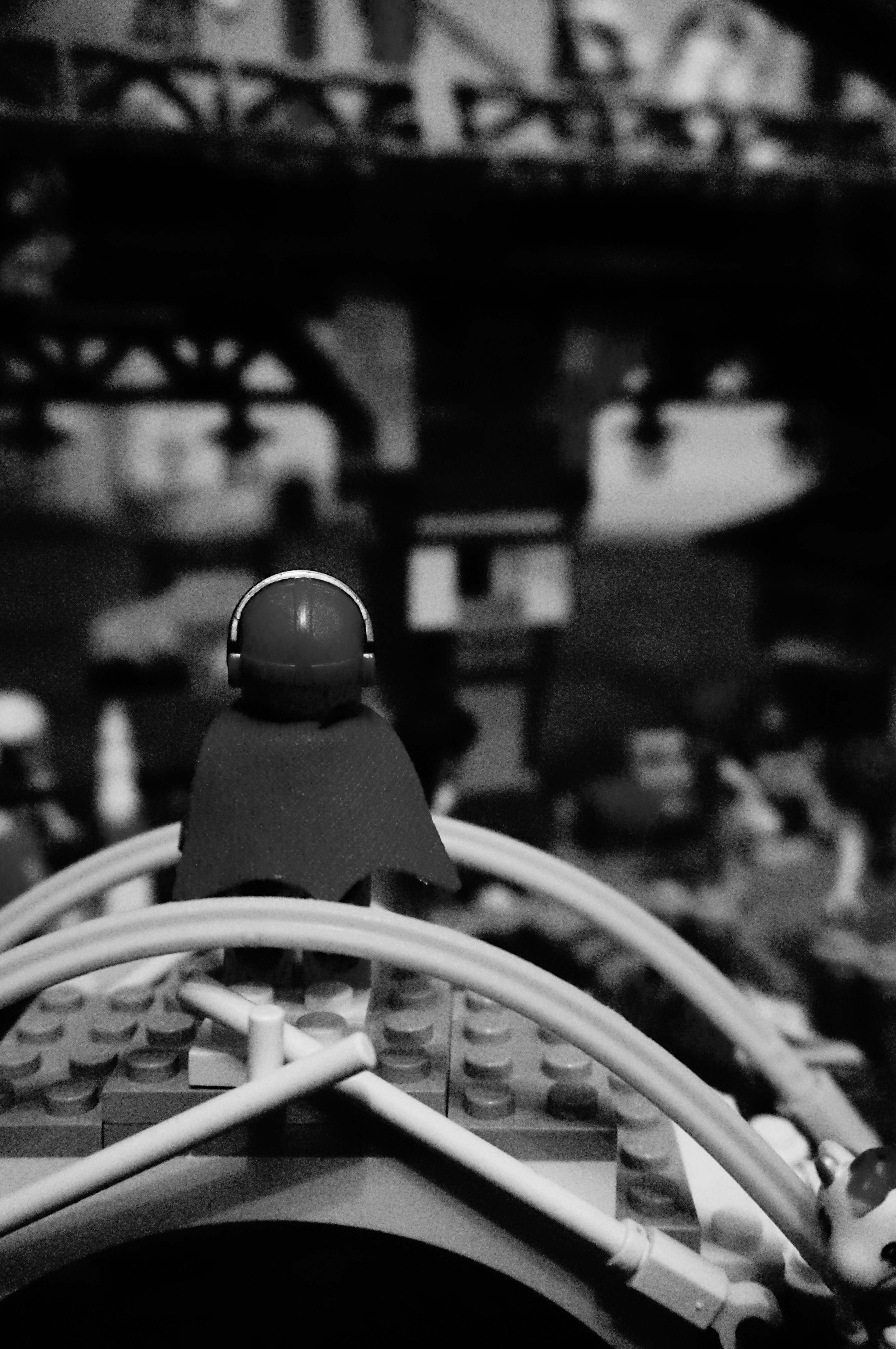 Nightwatch on a LEGO Cable Bridge