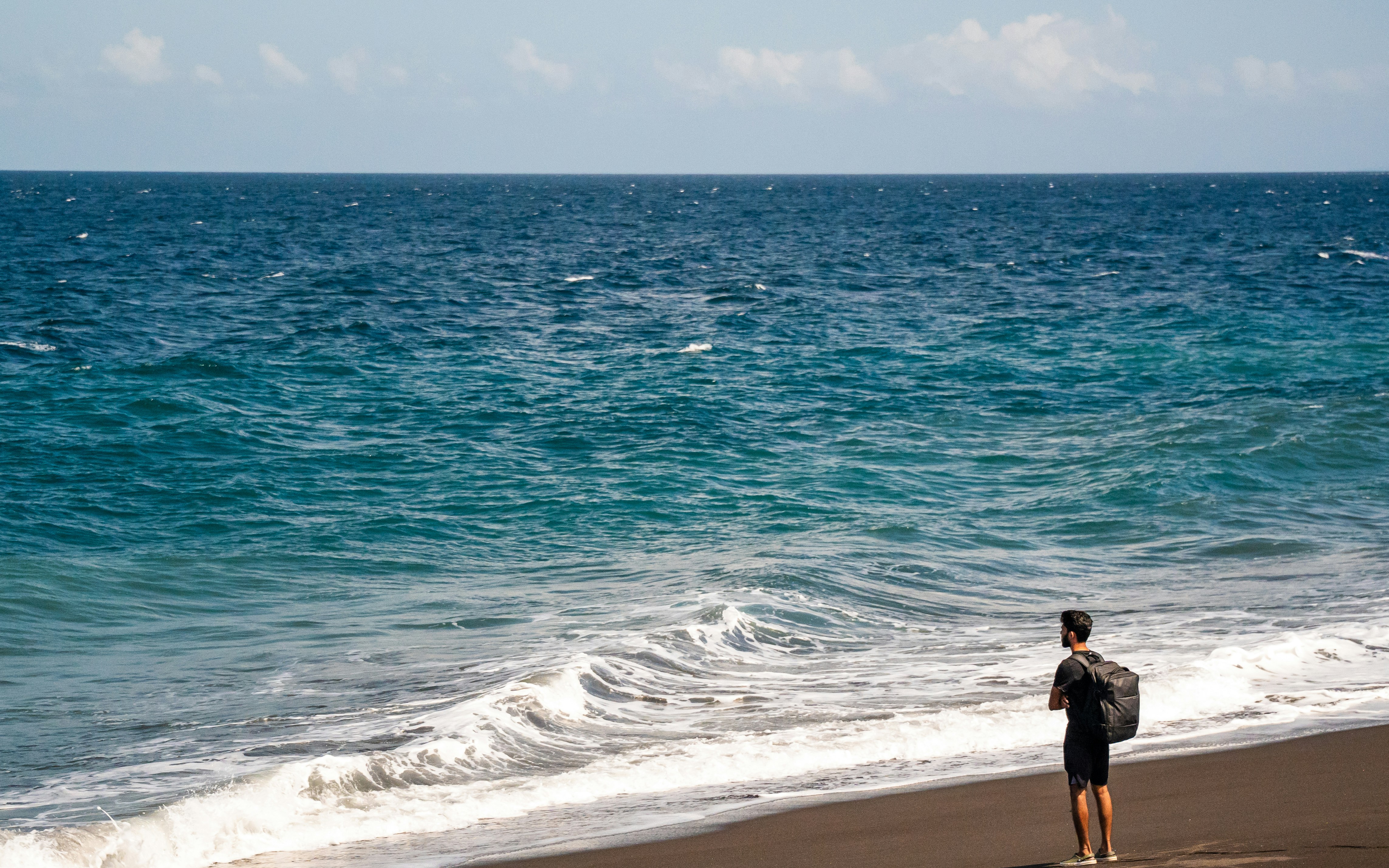 A Solitary Reflection by the Shoreline