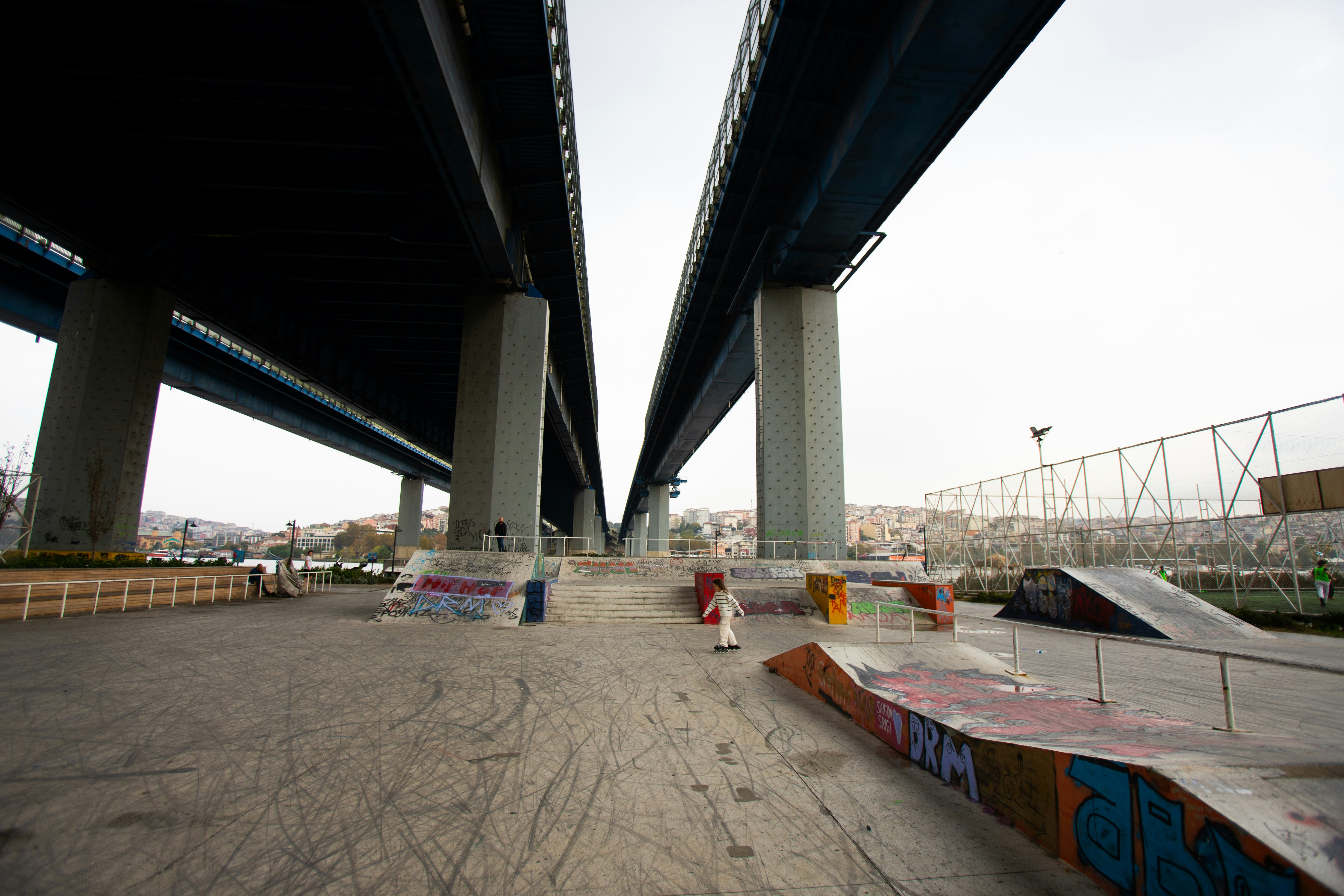 Urban Oasis Beneath the Overpass