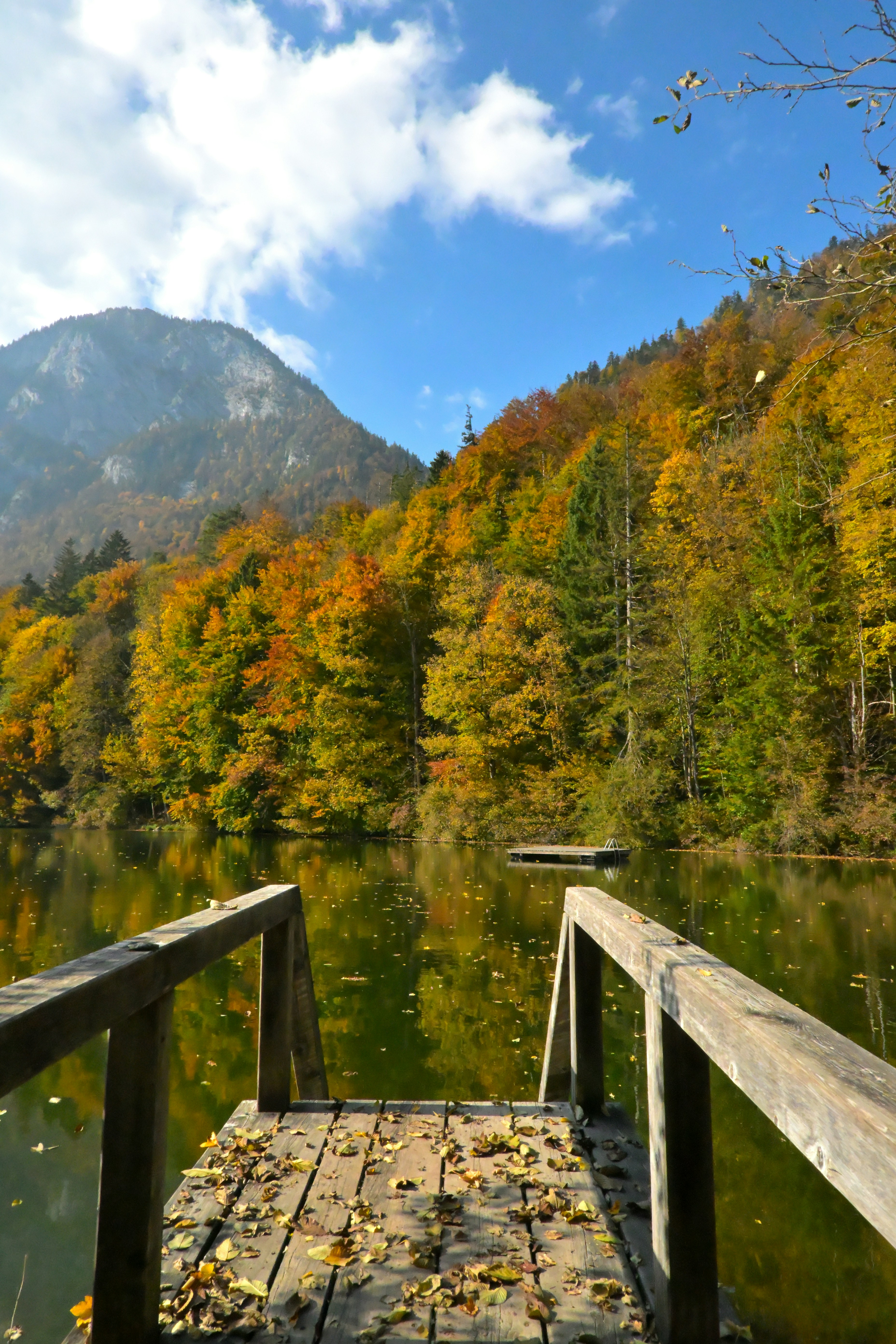 Autumn's Embrace: A Tranquil Lakeside Retreat