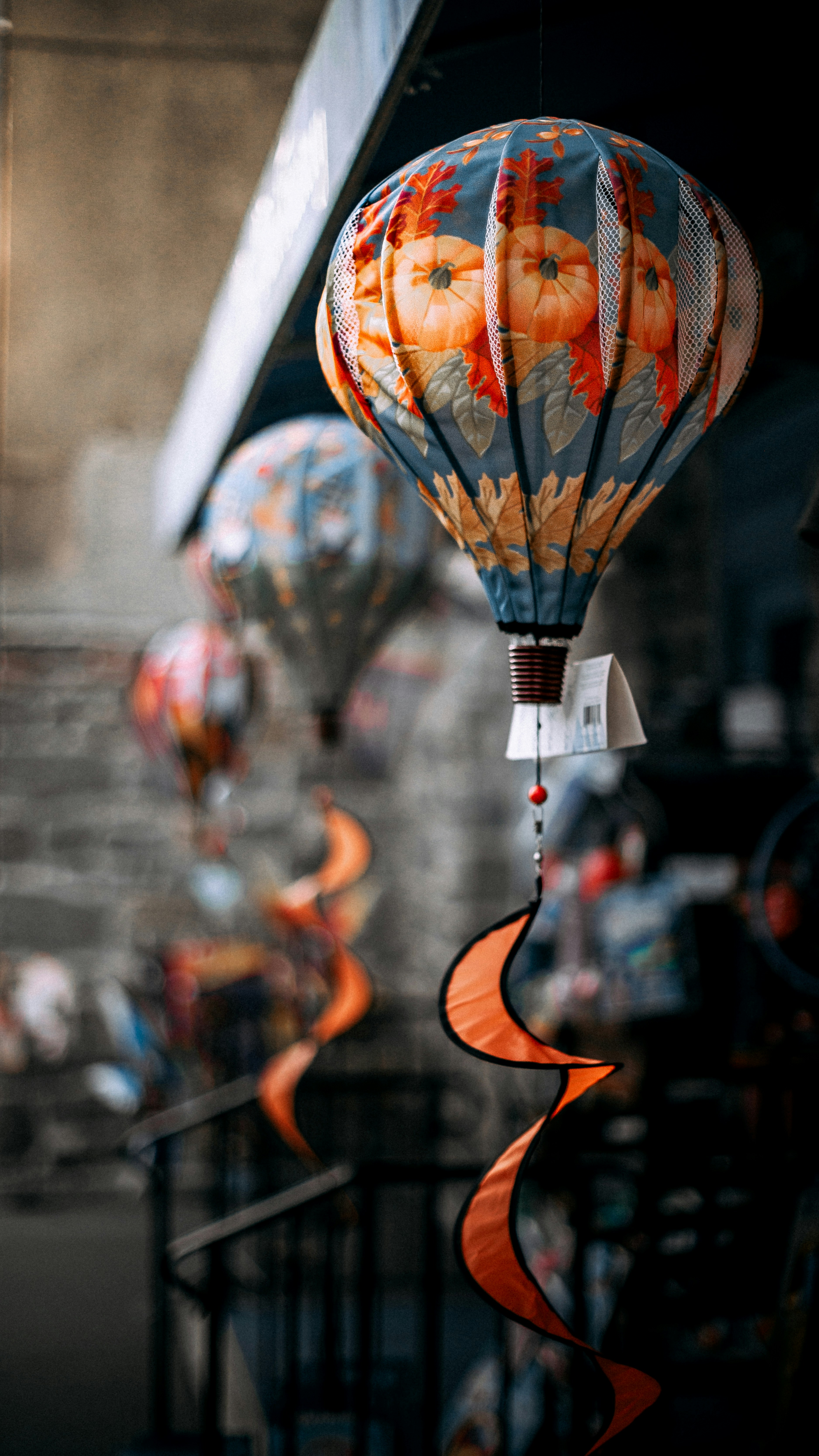 Whimsical Lanterns in a Colorful Display