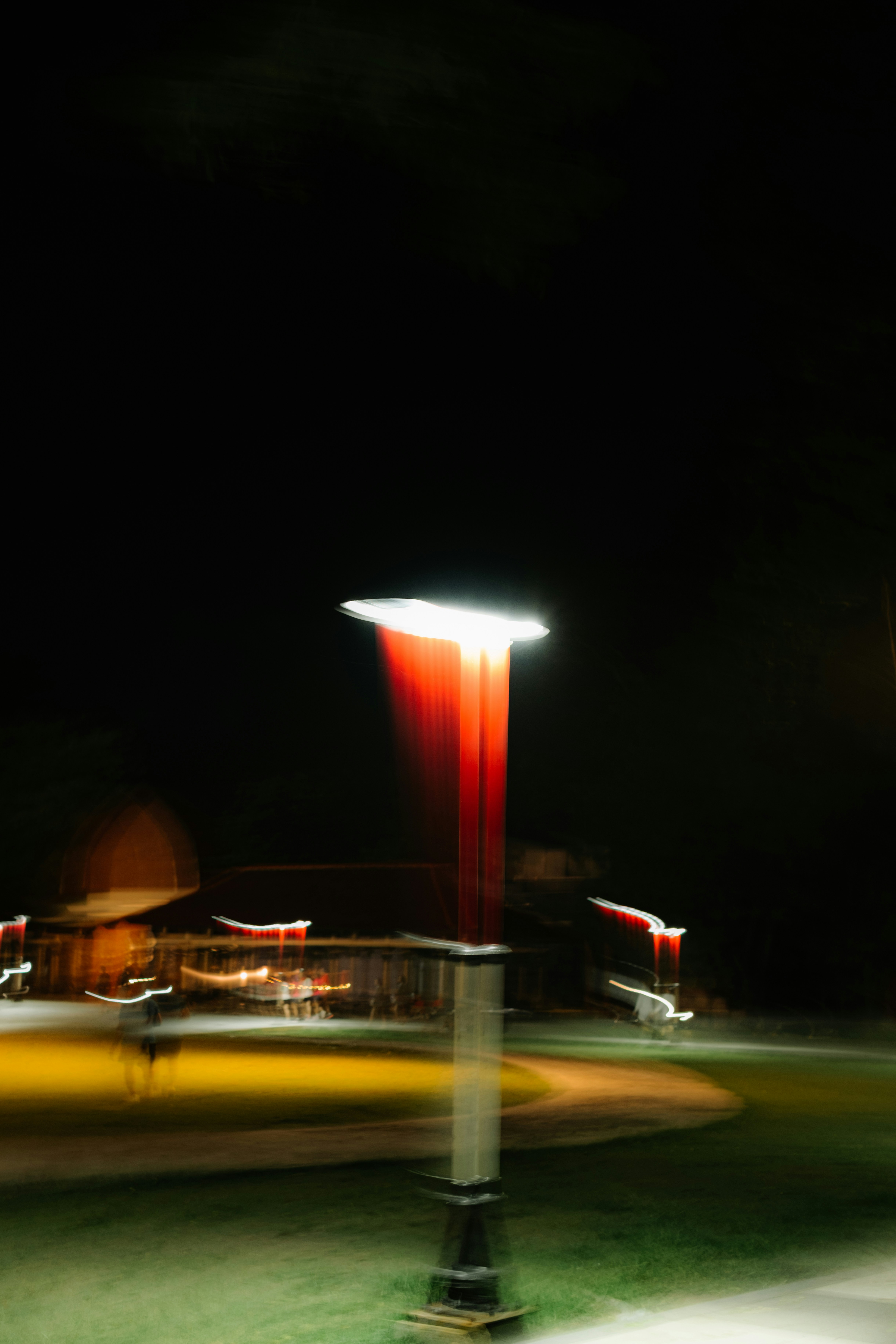 Illuminated Whispers: A Nighttime Dance