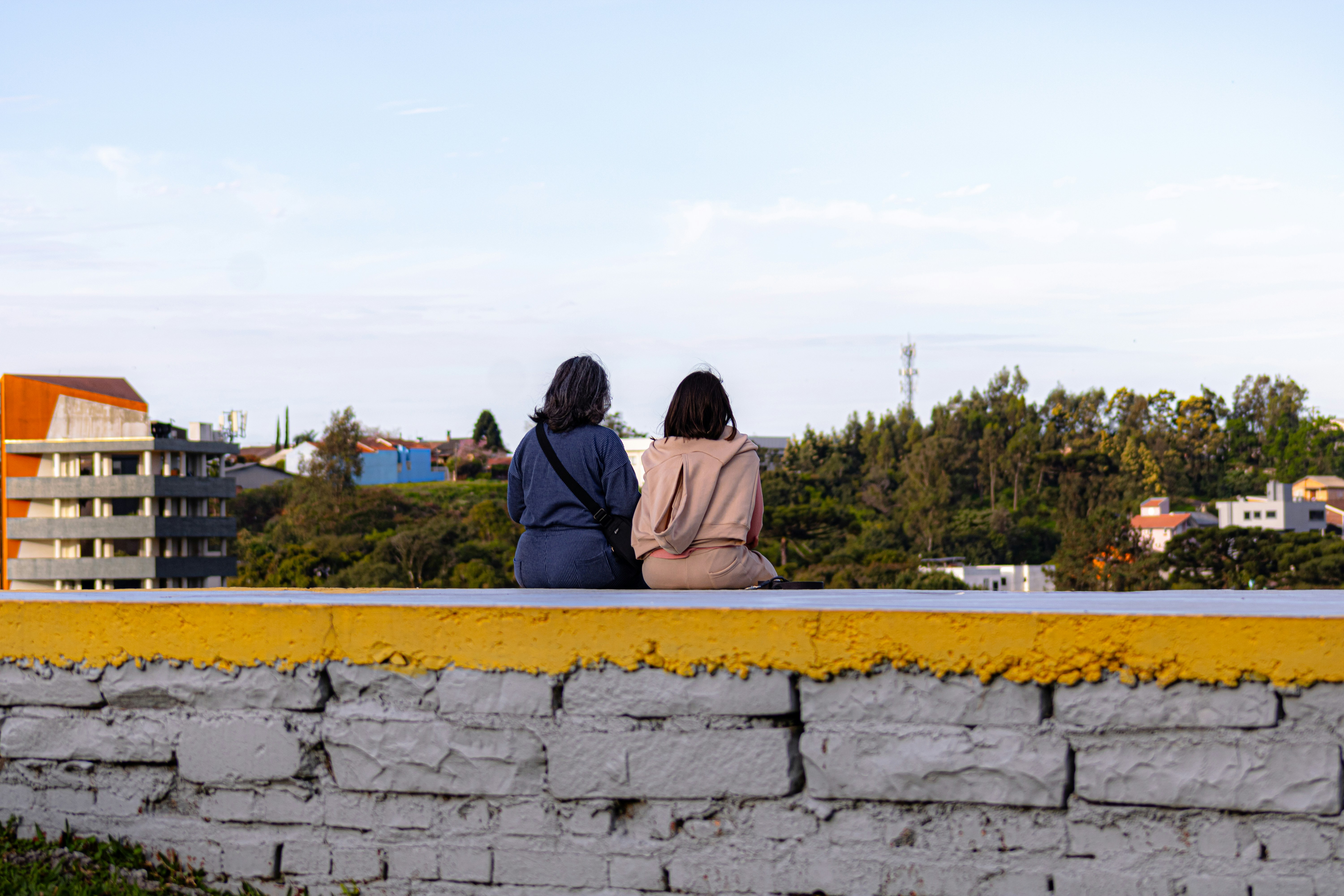 Two on the Parapet: Quiet Companions Overlooking a Sleeping City