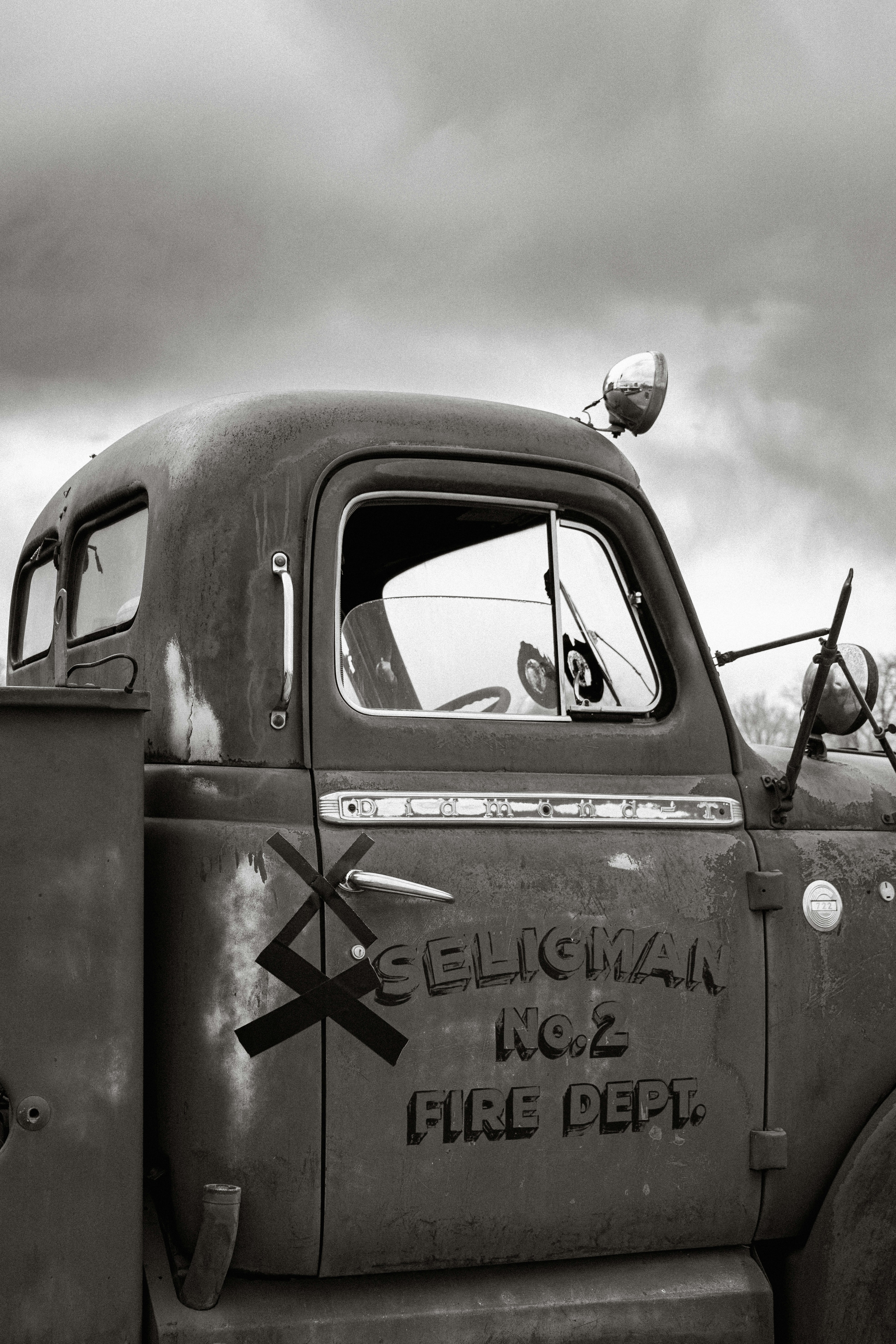 Old fire truck in Seligman | Vintage seligman no. 2 fire department truck