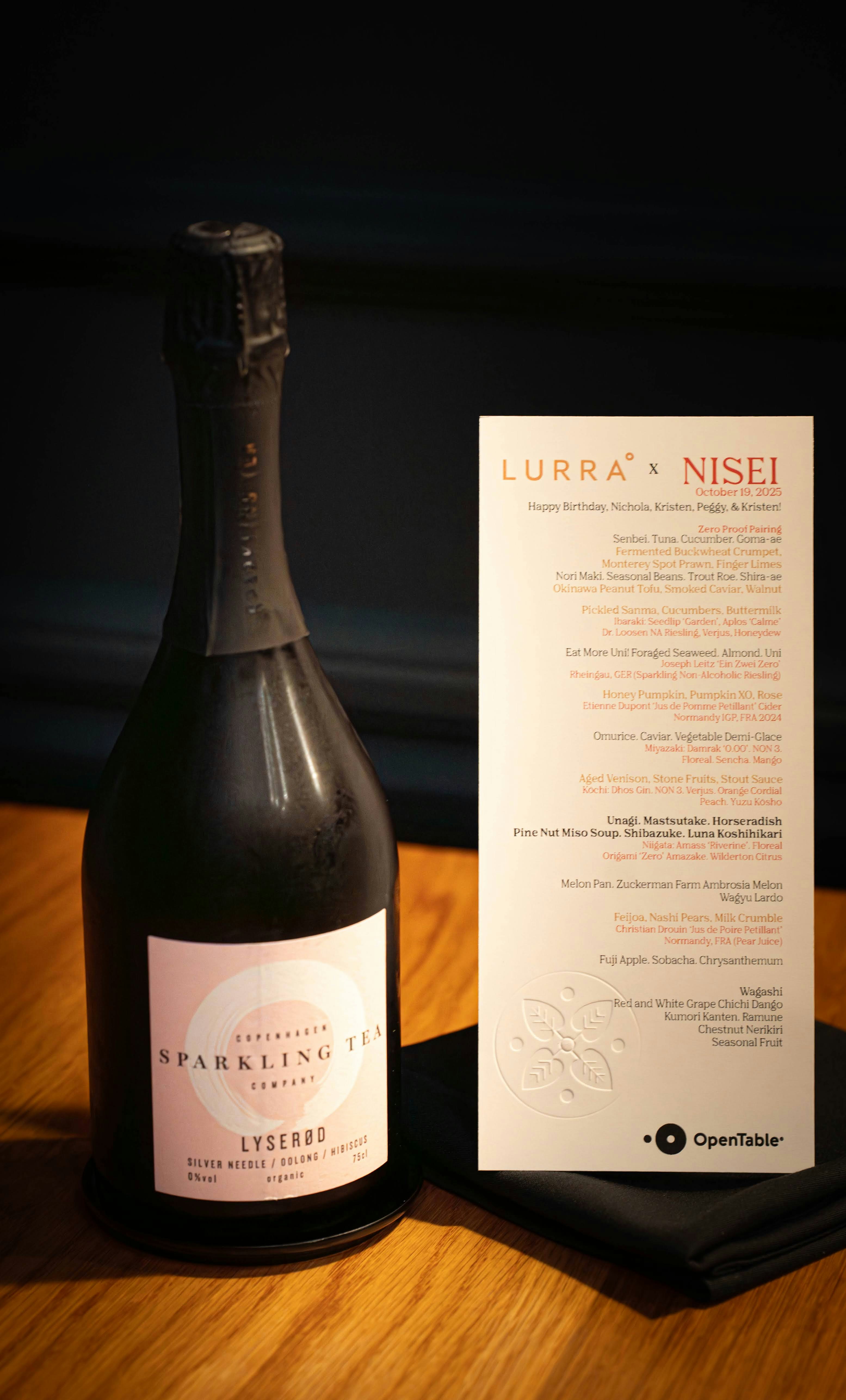 Champagne in Focus: A Quiet Moment with a Tasting Menu