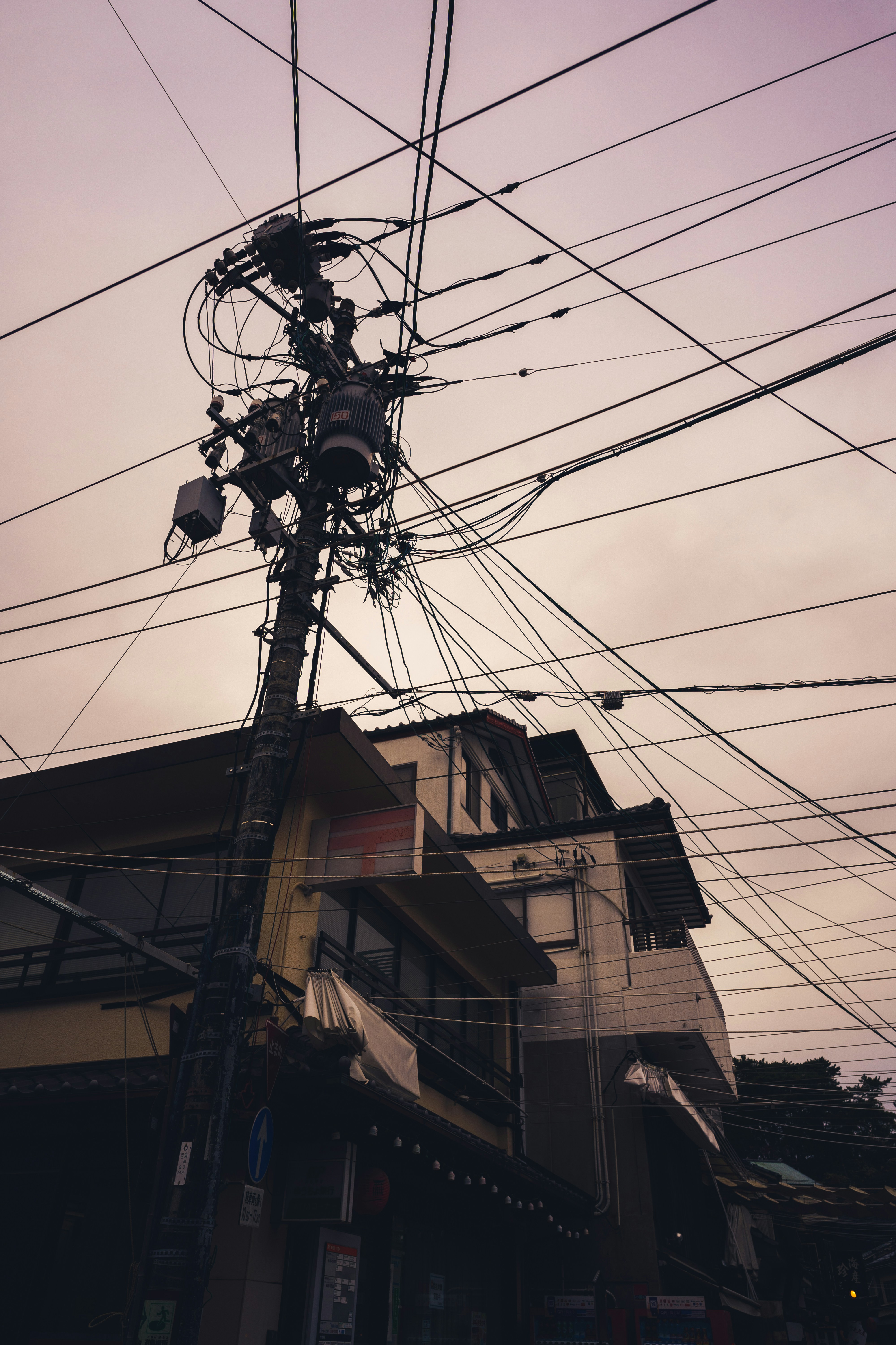 Urban Tangle: The Symphony of Wires