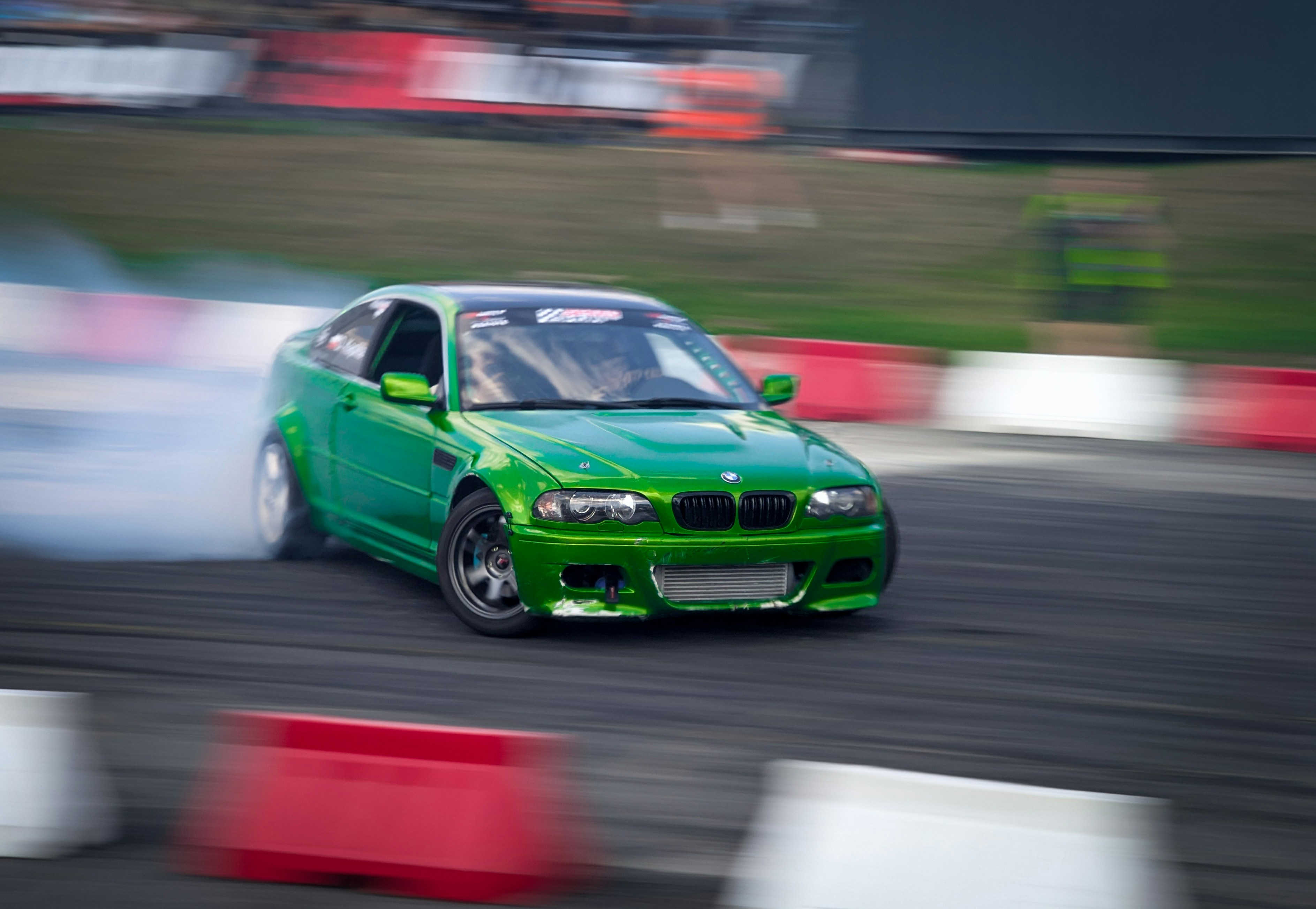 Green Fury: The Drift King in Action