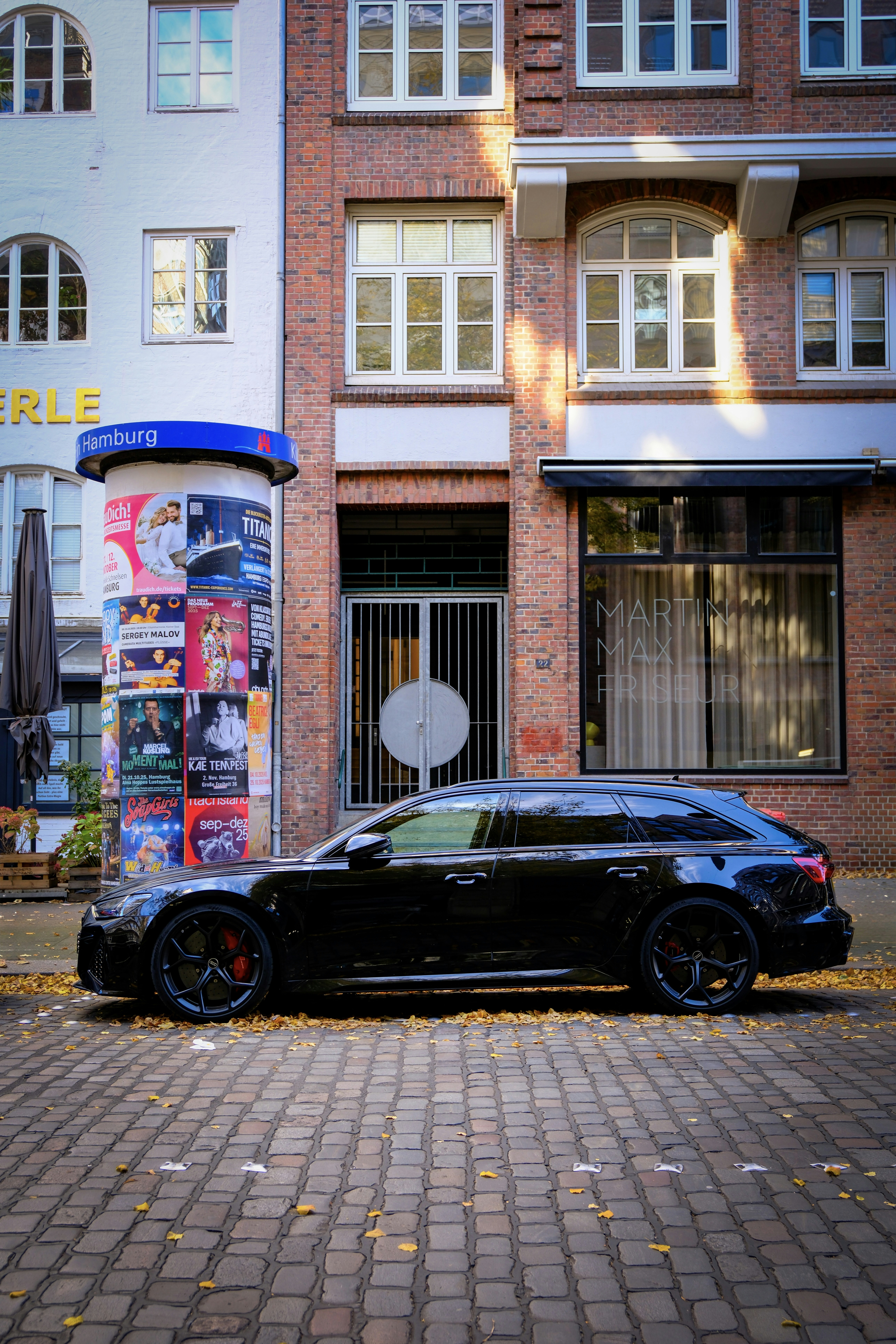 Urban Elegance: The Black Stallion of Hamburg