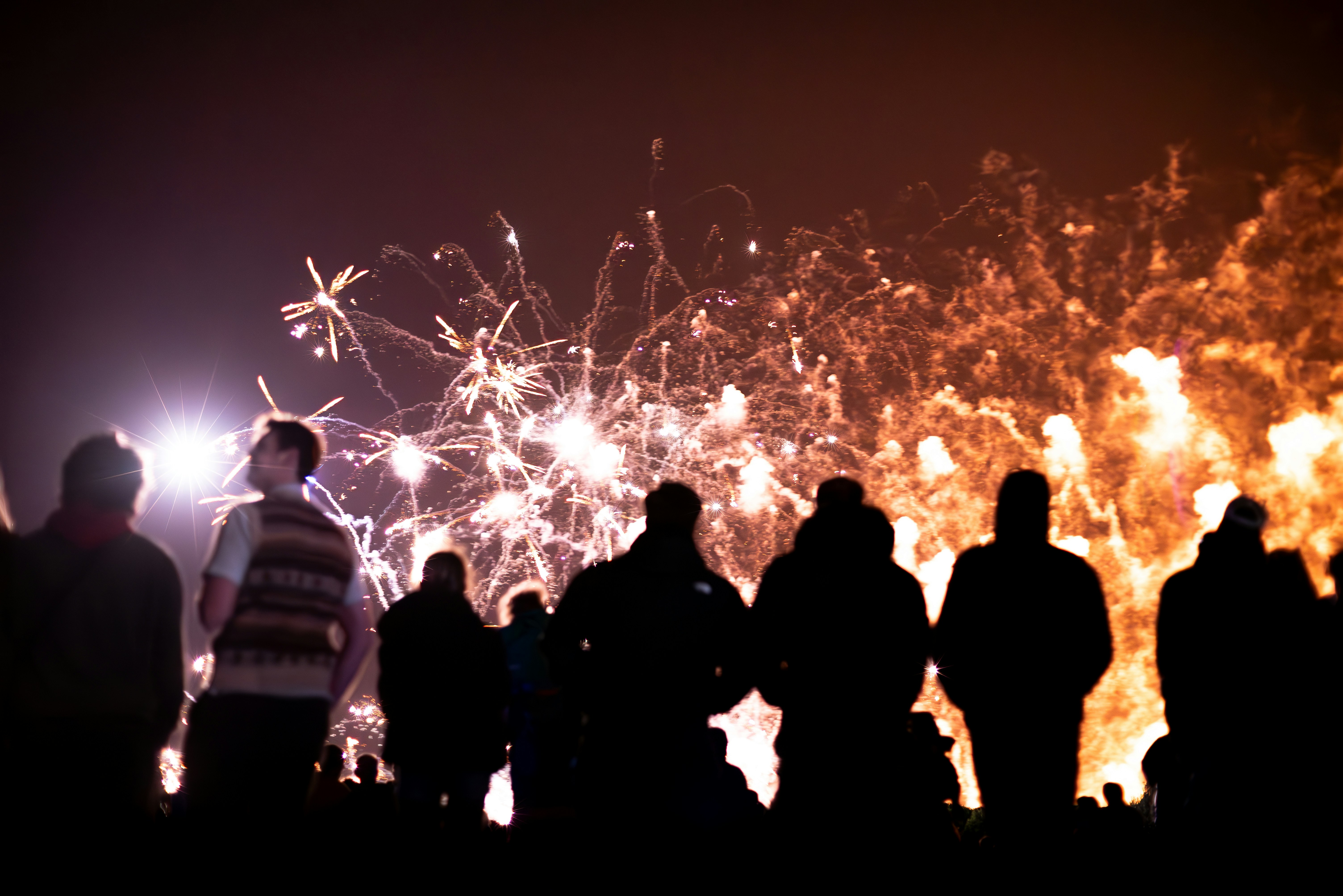 Illuminated Revelry: A Night of Fireworks and Community