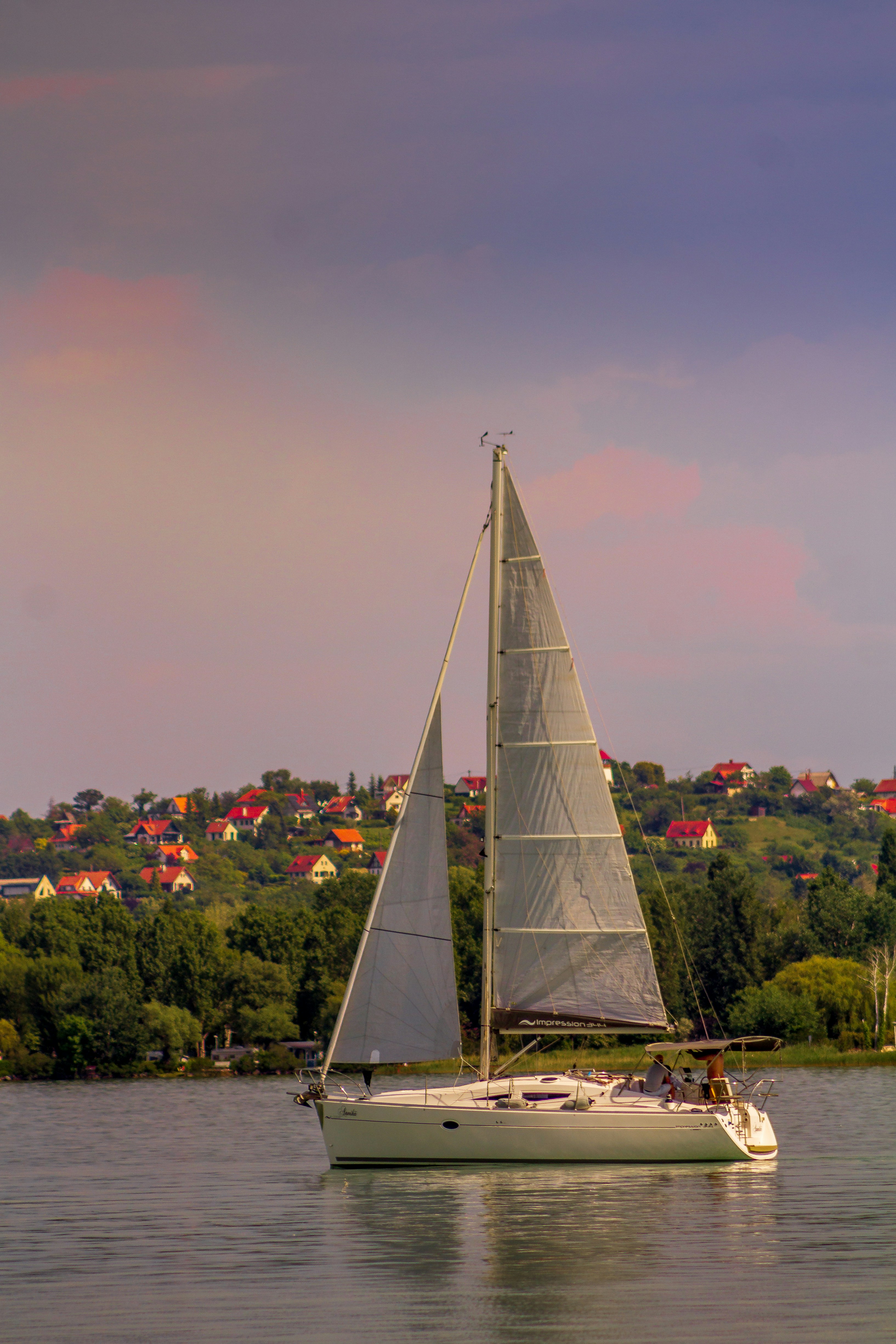 Serenity on the Water: A Sailboat's Journey