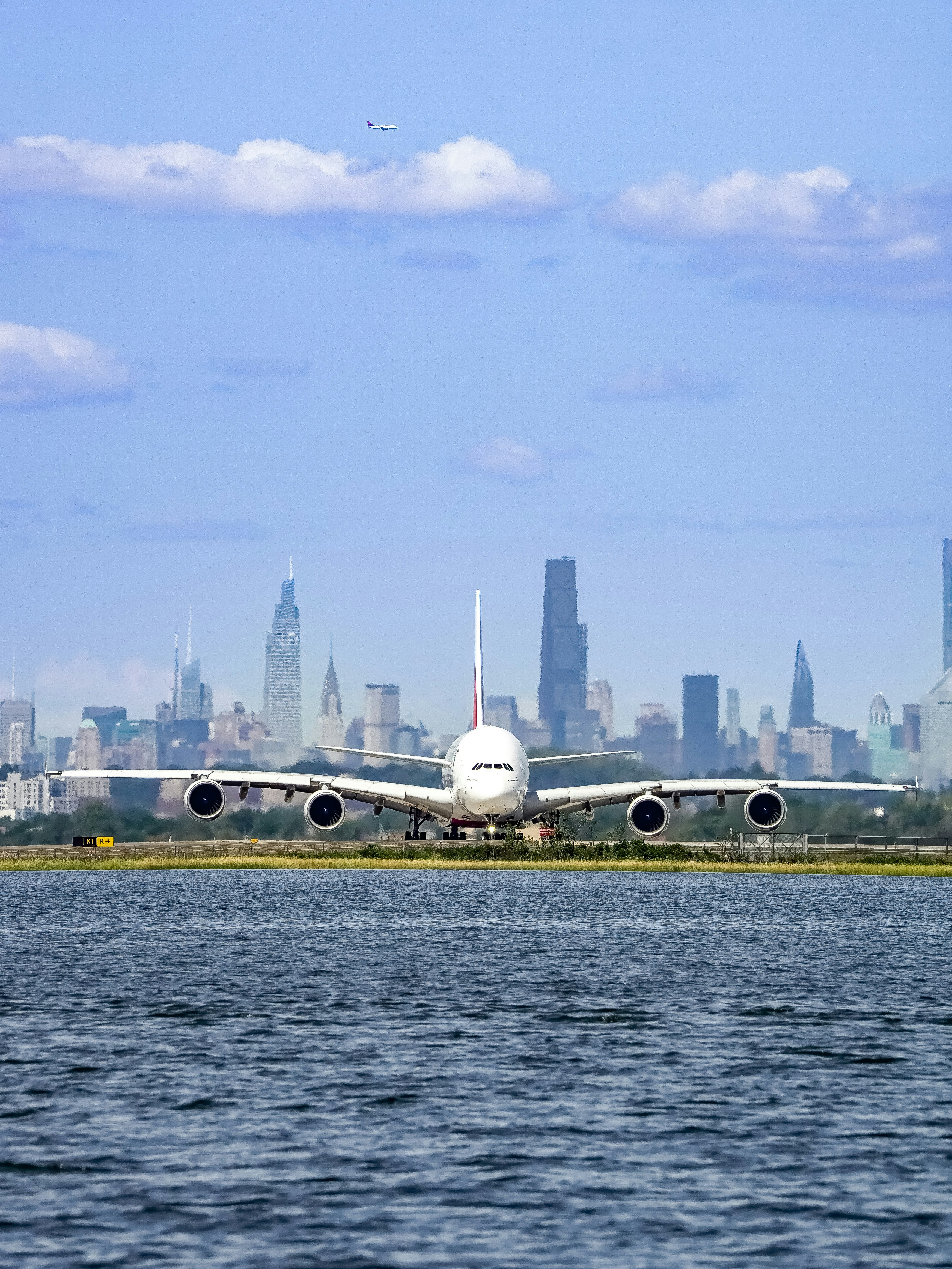 Aviation Majesty Against the Urban Skyline
