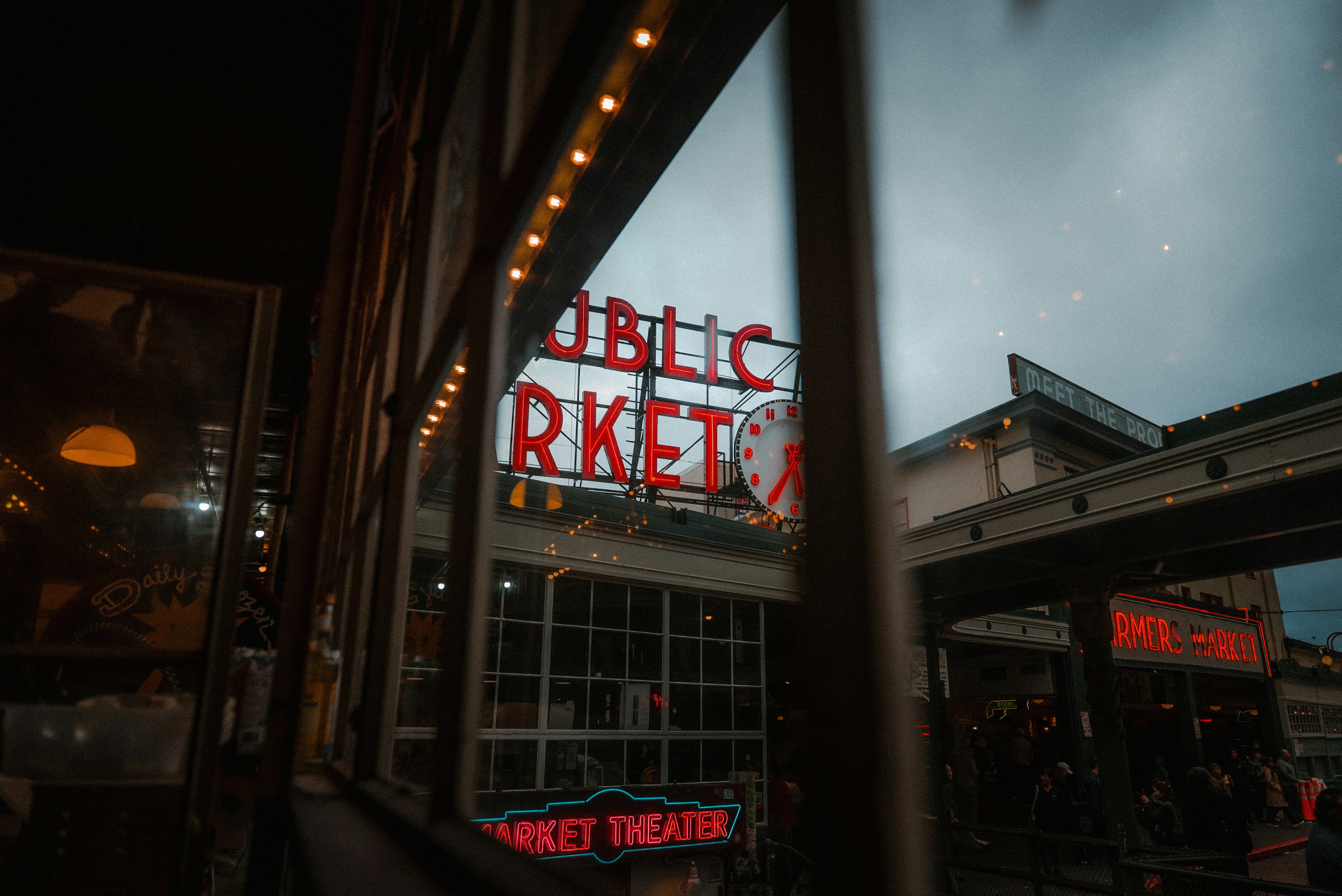 Neon Reflections: A Glimpse into Urban Life