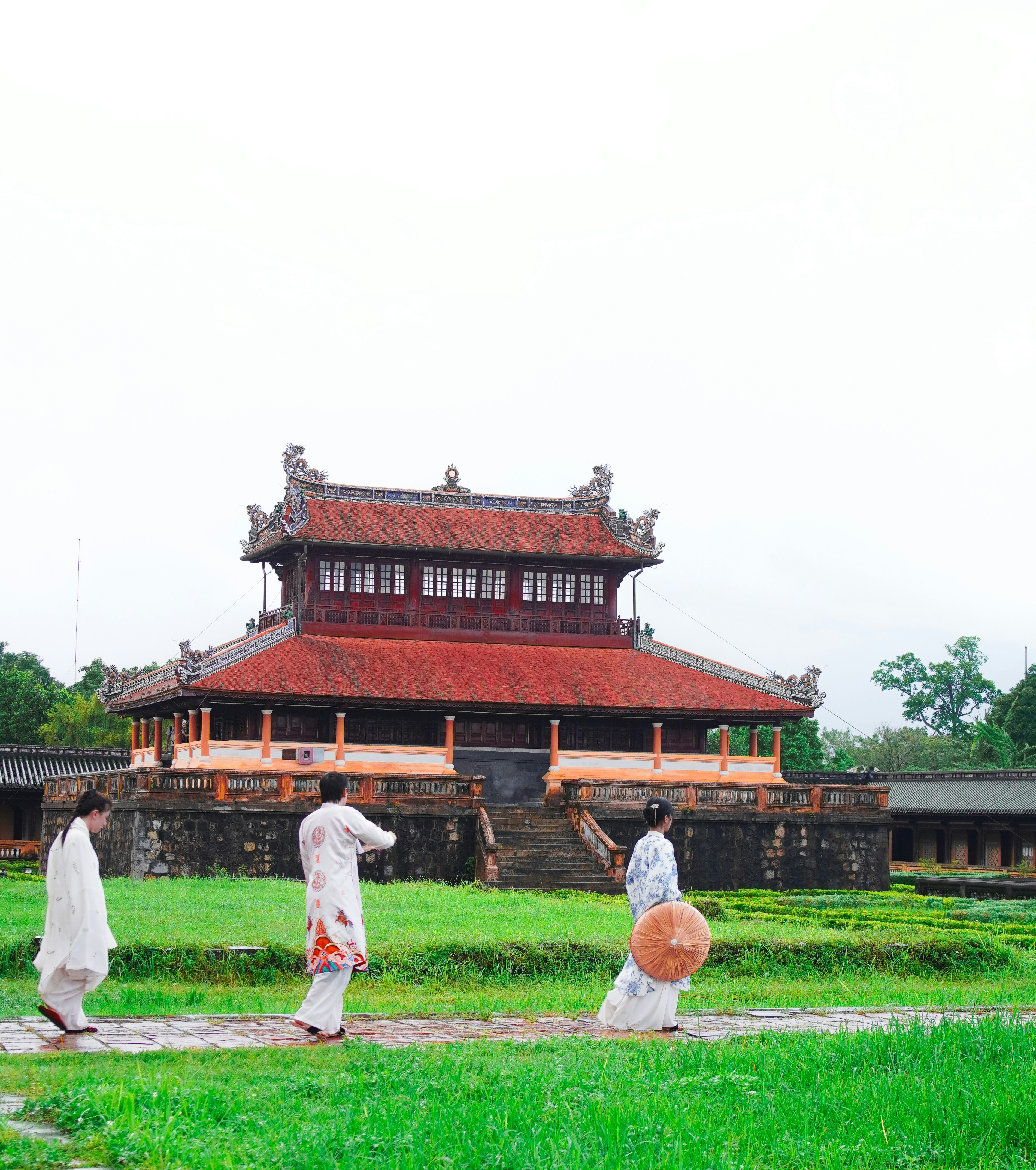 Echoes of Tradition Amidst Ancient Architecture