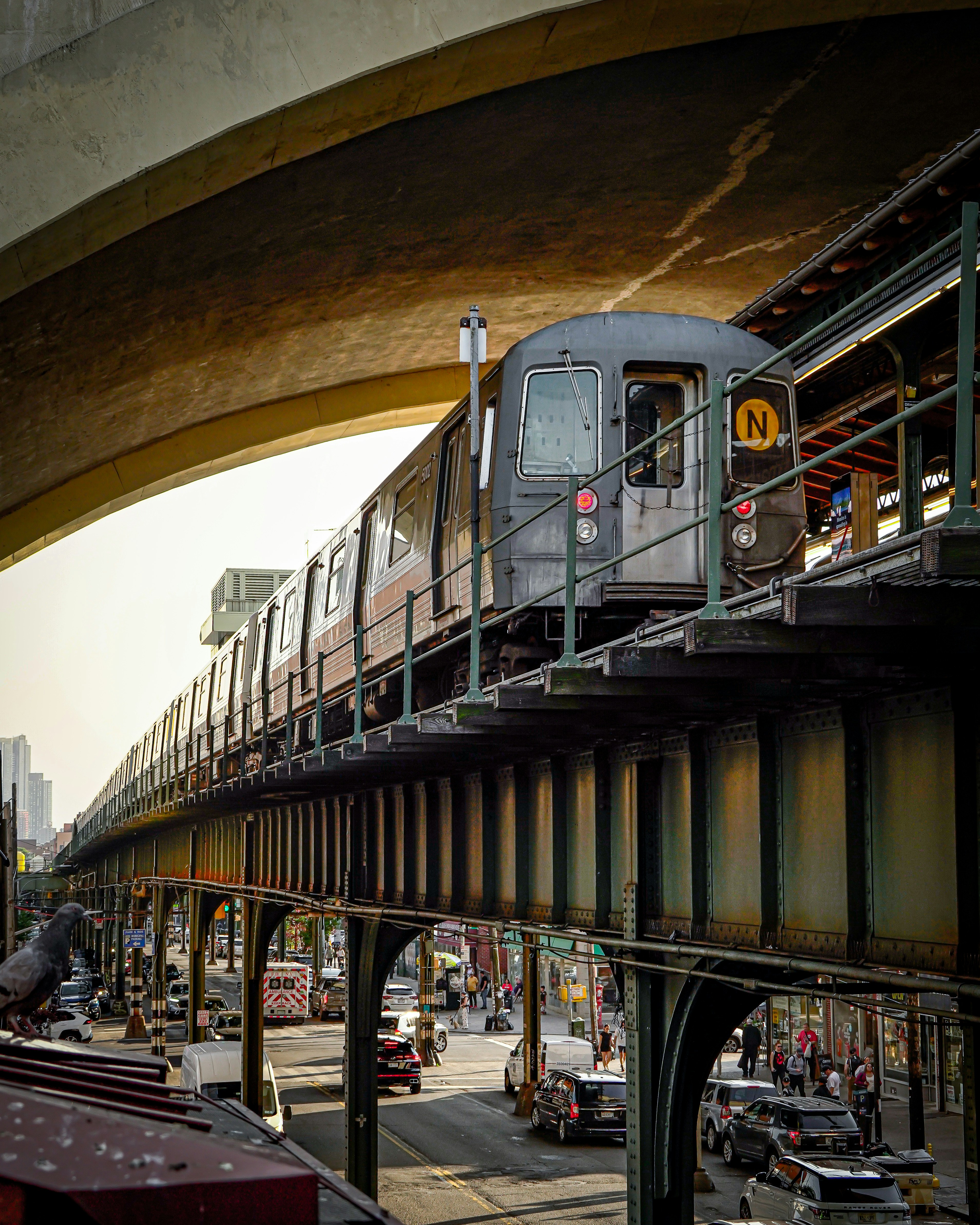 Urban Transit Symphony: The Elevated Journey