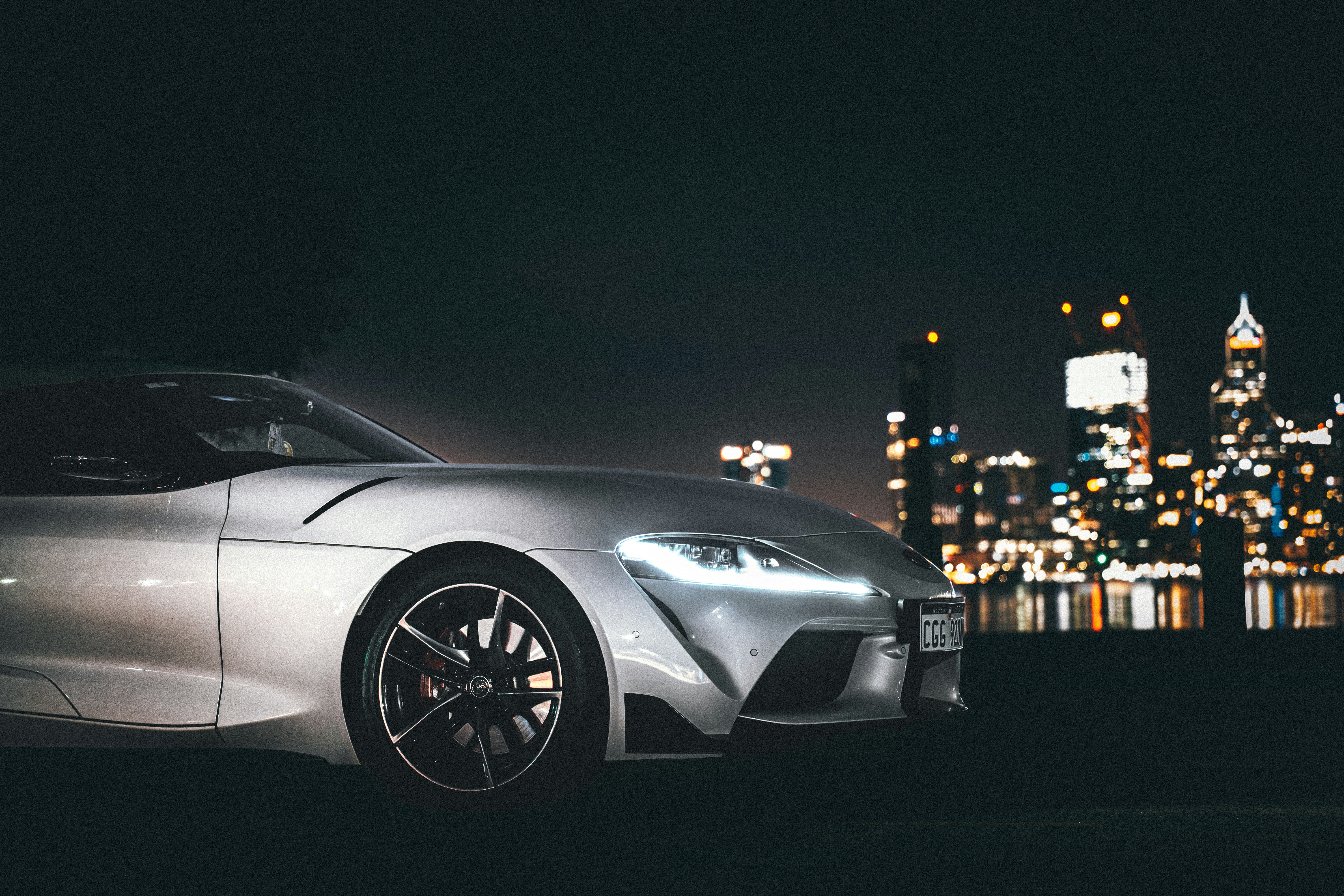 Urban Elegance: A Nighttime Encounter