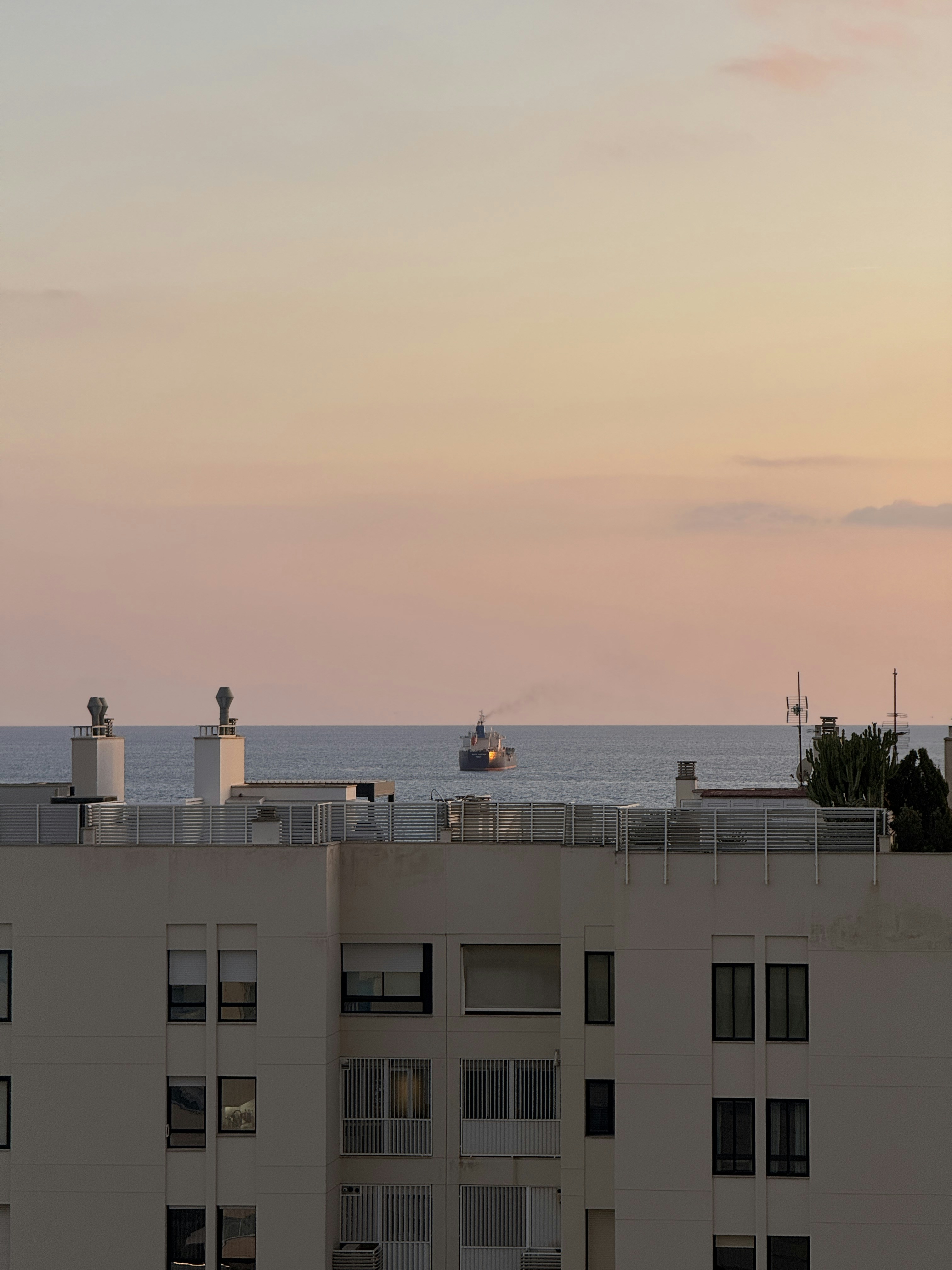 Serenity at Dusk: A Maritime Encounter
