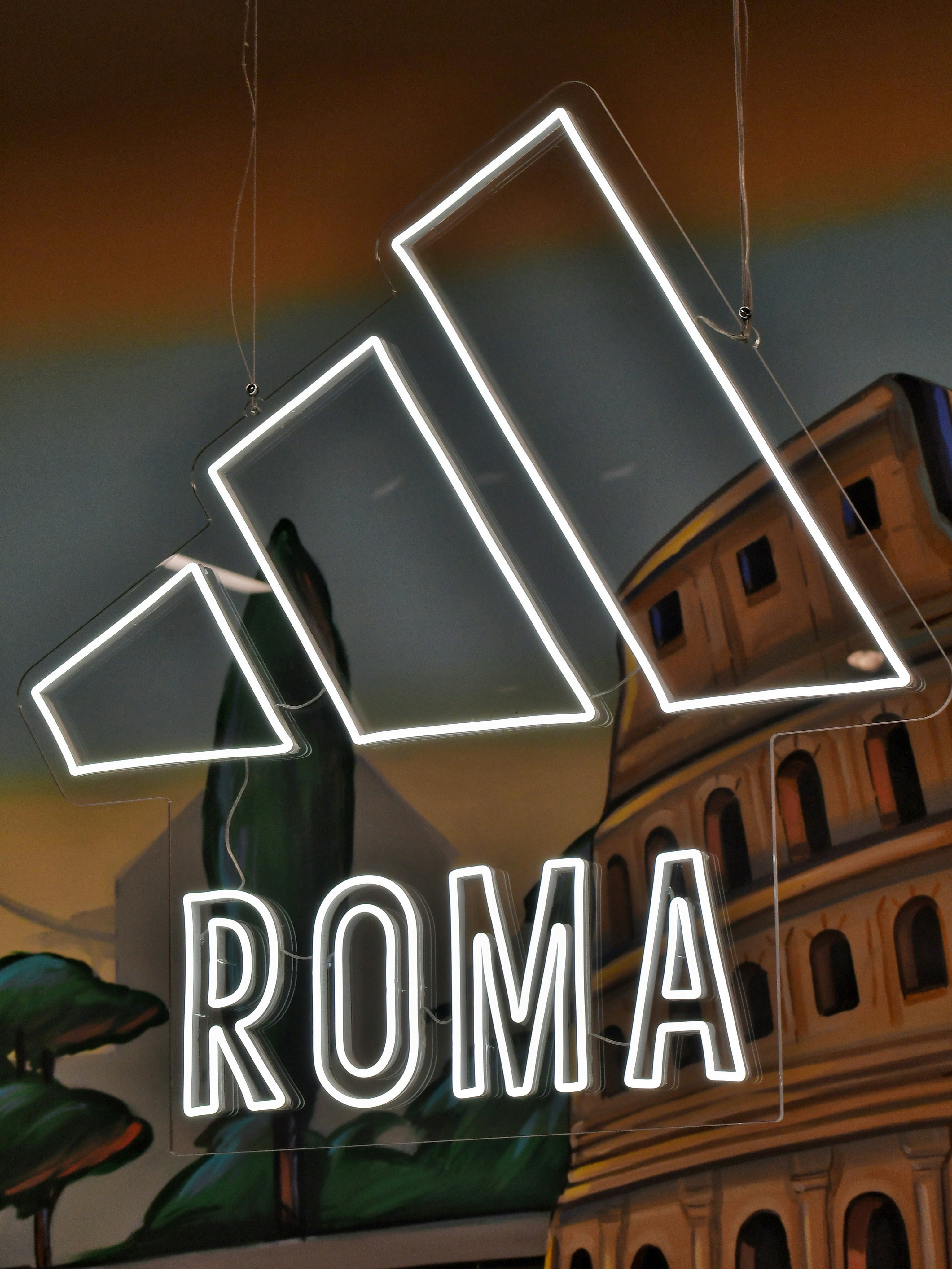 Neon Geometry: A Tribute to Roma