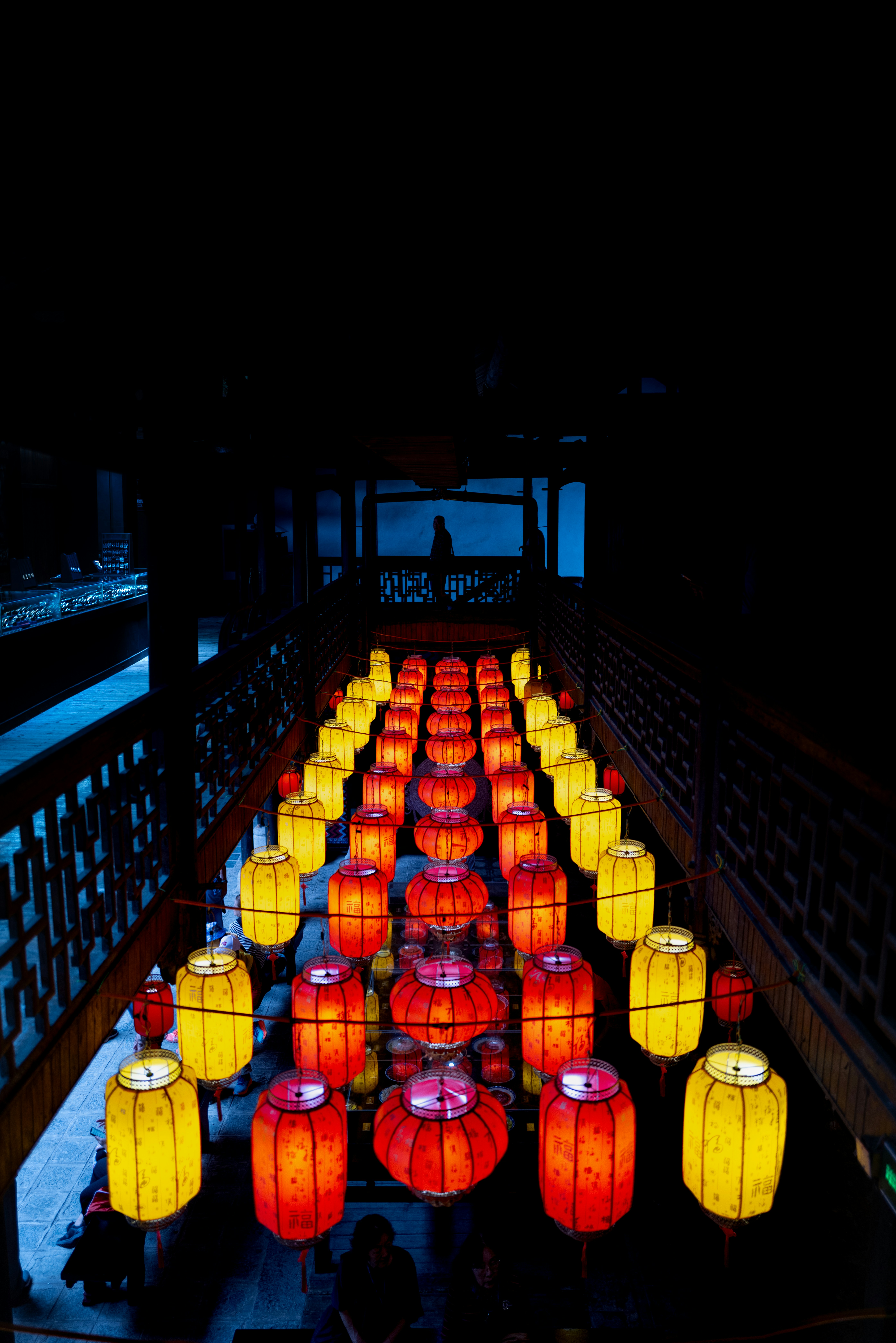 Illuminated Harmony: A Lantern's Embrace