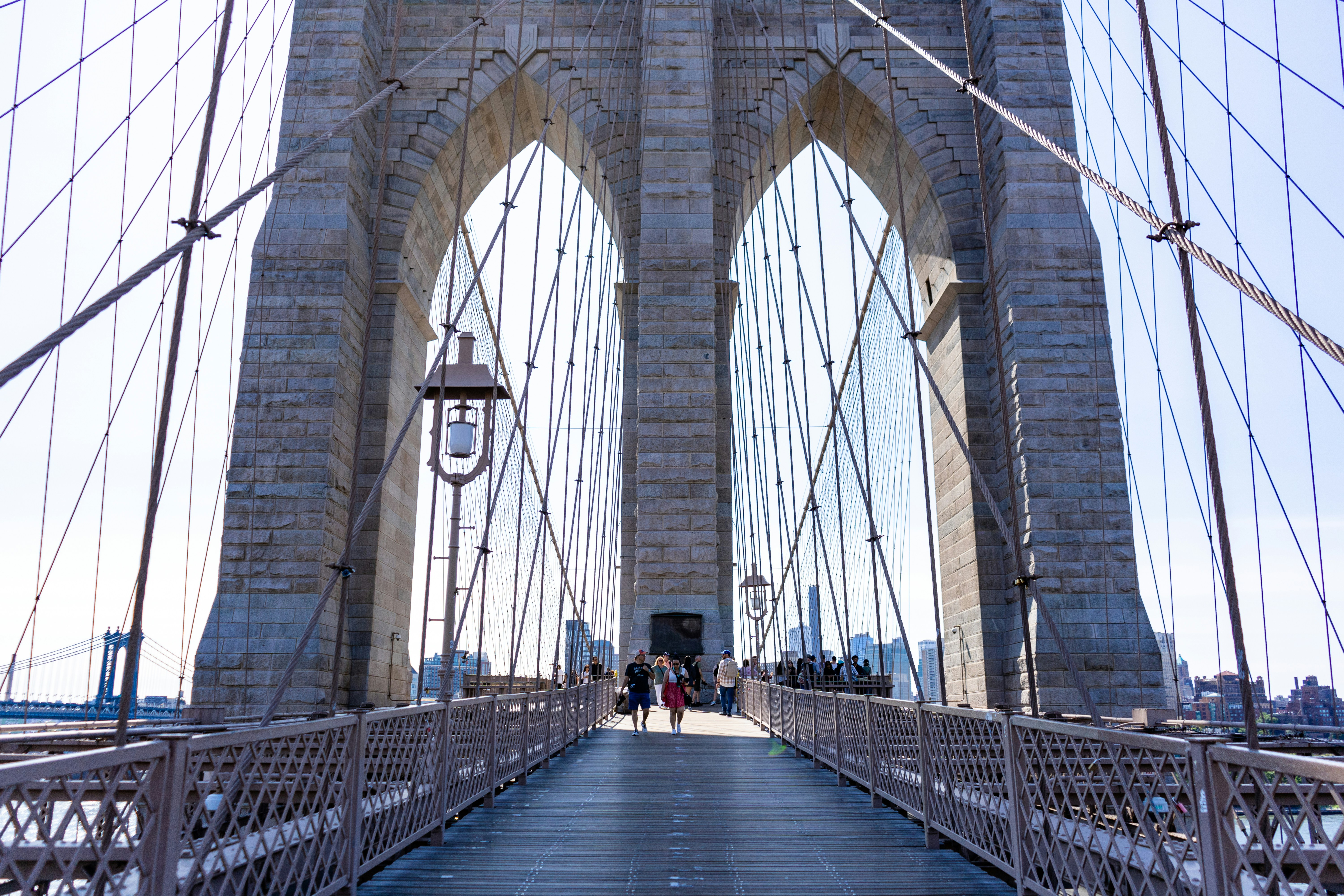 Under the Archways: A Stroll Through Brooklyn's Iconic Bridge