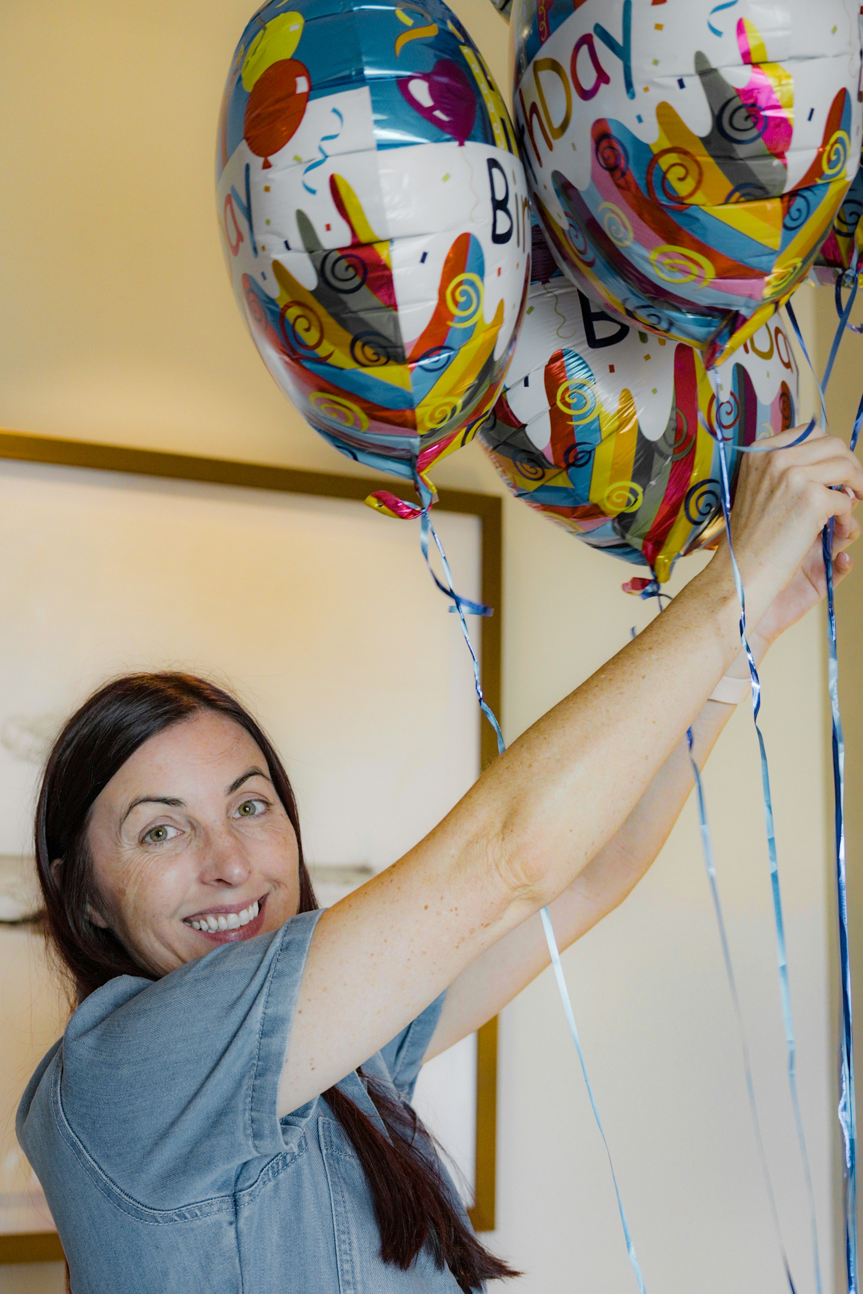 Joyful Celebration with Colorful Balloons