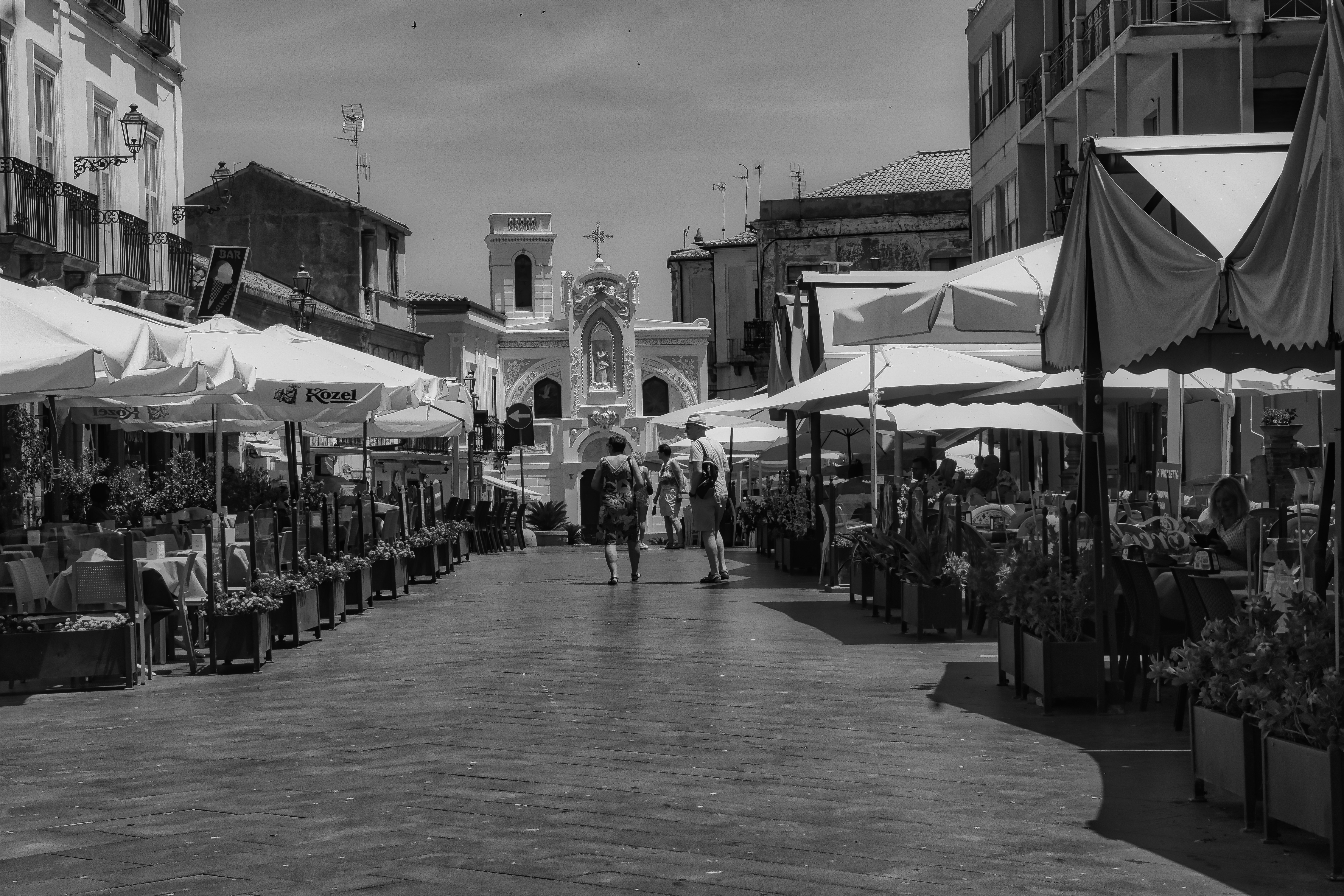 Stroll Through the Sunlit Piazza
