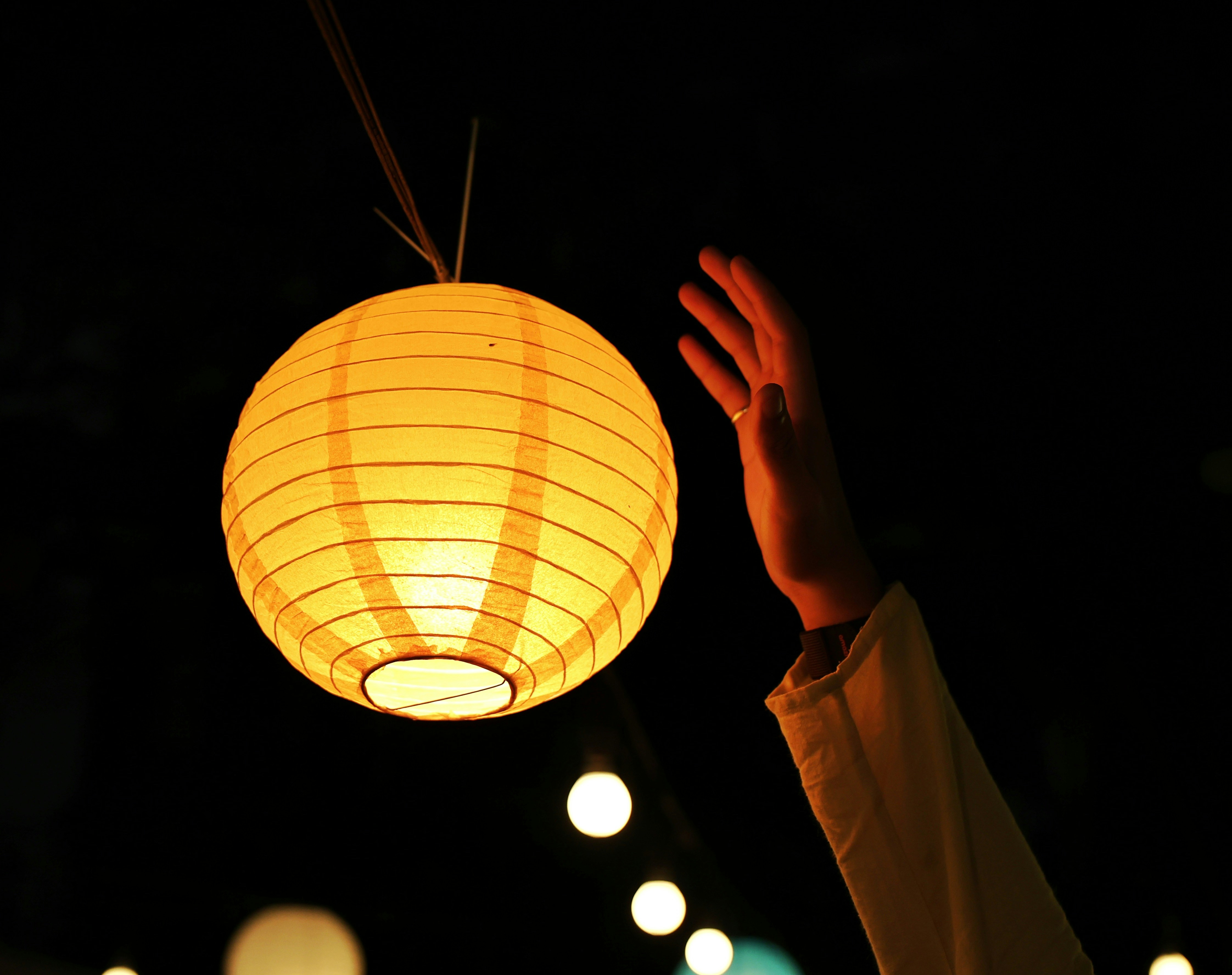 Lantern Glow in the Dark: A Quiet Hand-Reached Moment