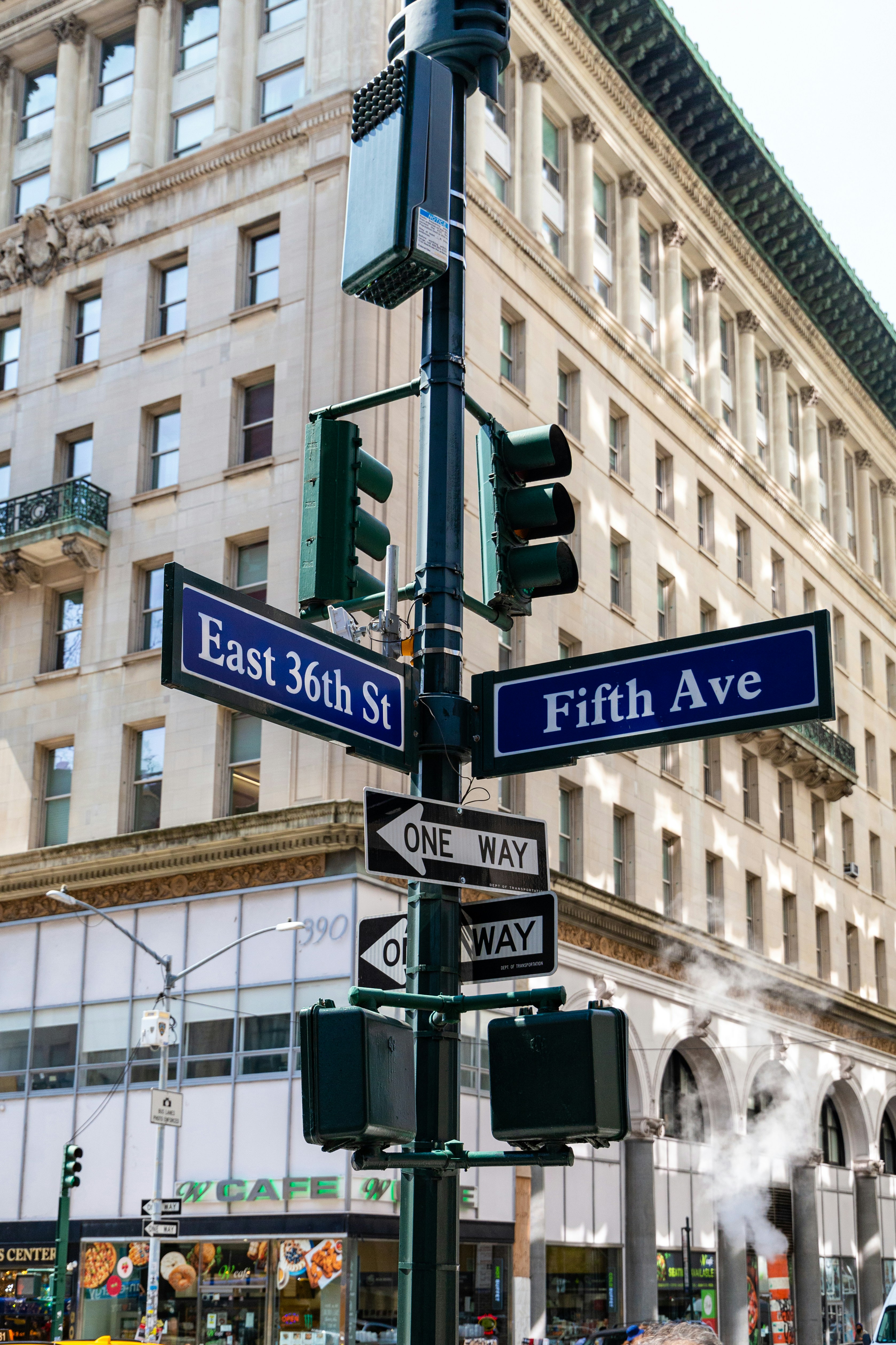 Street Corner Signals: East 36th Street Meets Fifth Avenue
