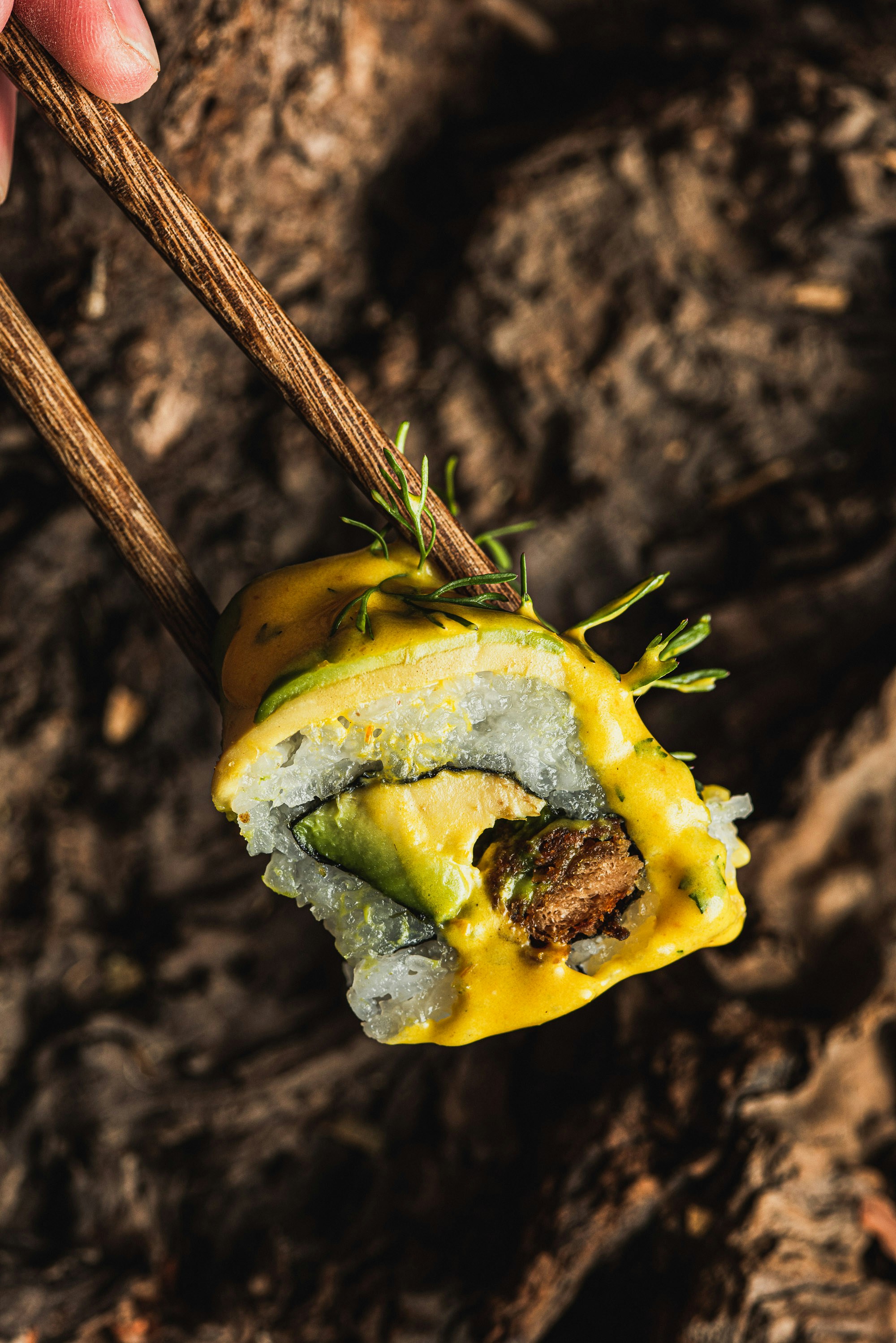 Chopsticks Pinch: A Golden Dumpling Reveals Its Smoky Core