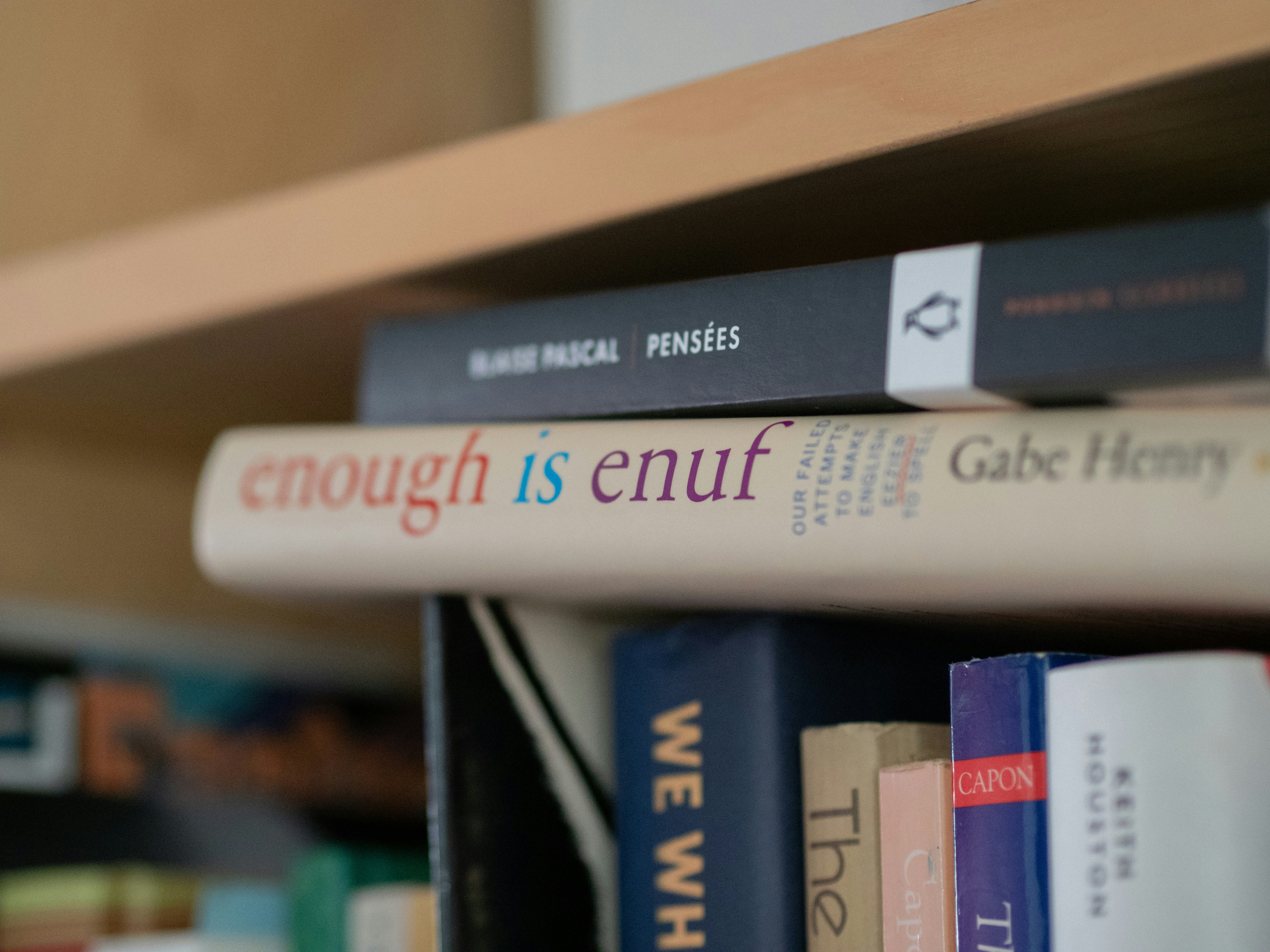 Enough is Enuf: A Quiet Portrait of a Curated Bookshelf