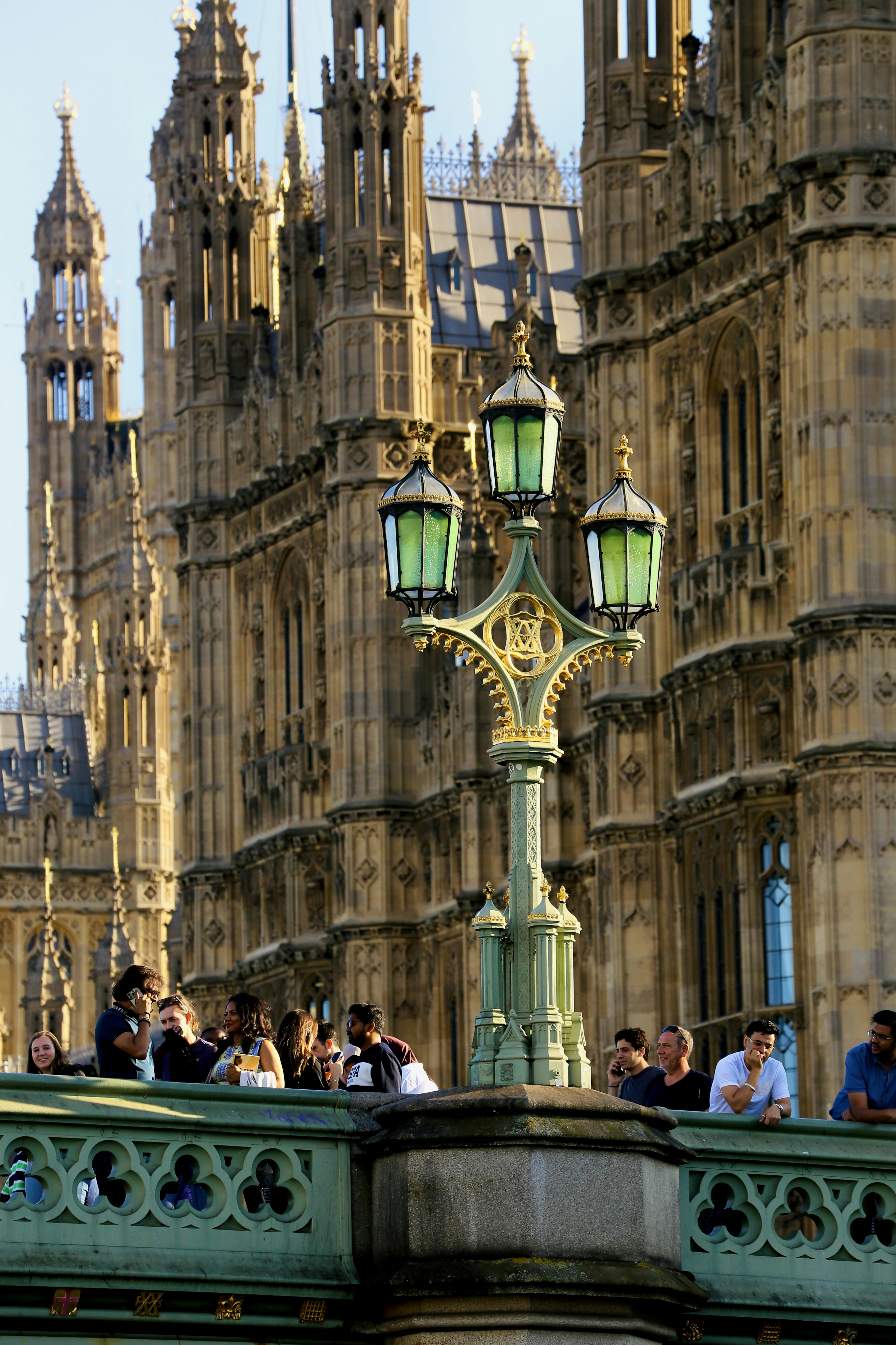 Emerald Lantern Framing Westminster’s Gothic Panorama