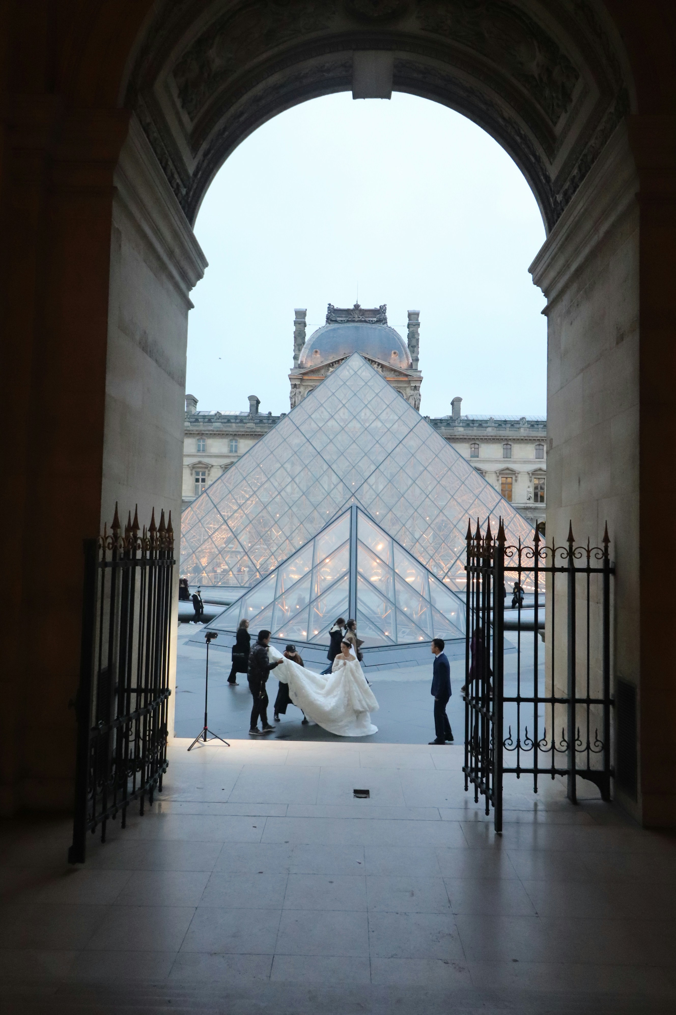 Elegance Framed by Glass and Stone