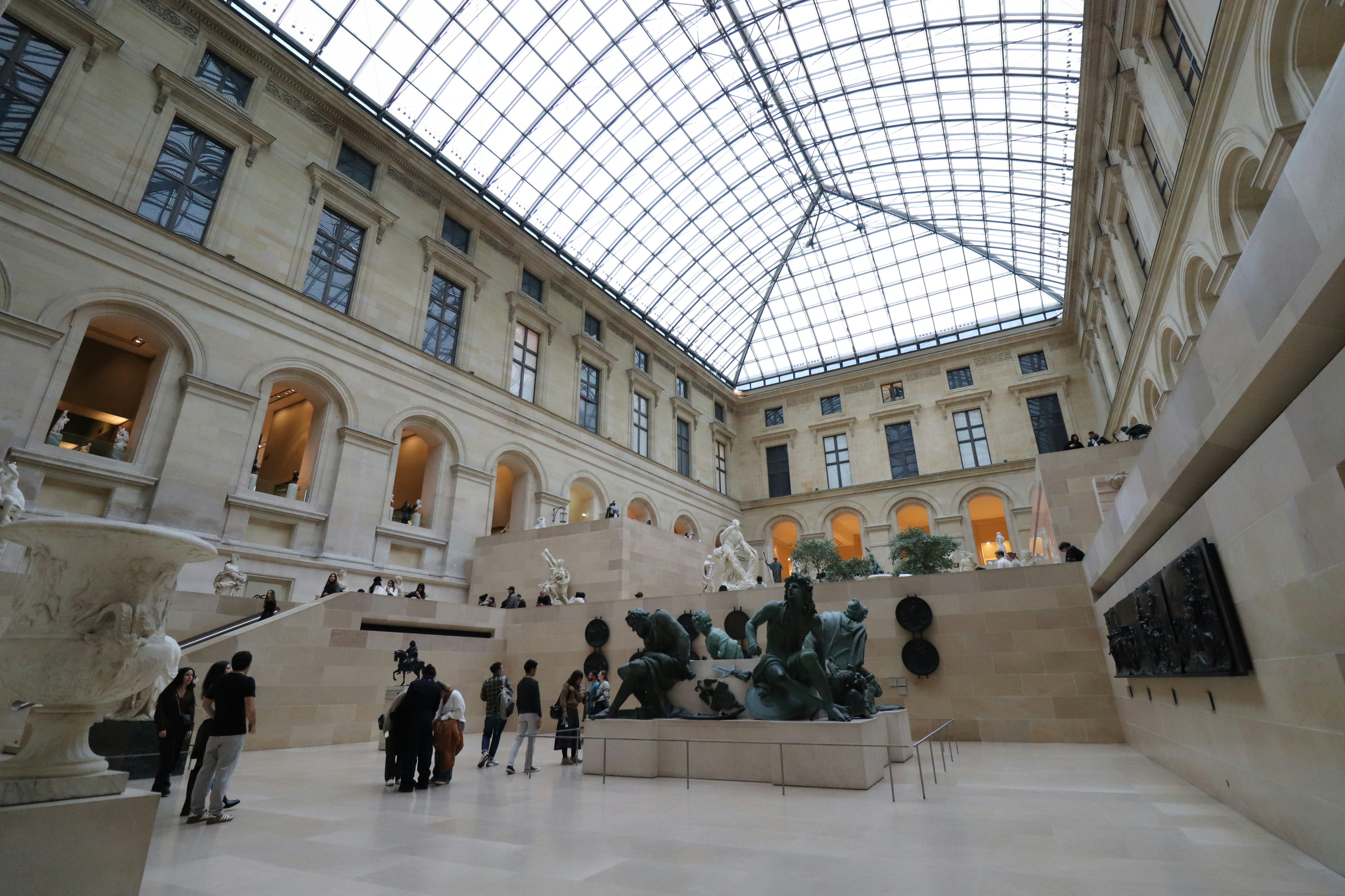 Sculpture Gallery at the Louvre Museum, Paris, France