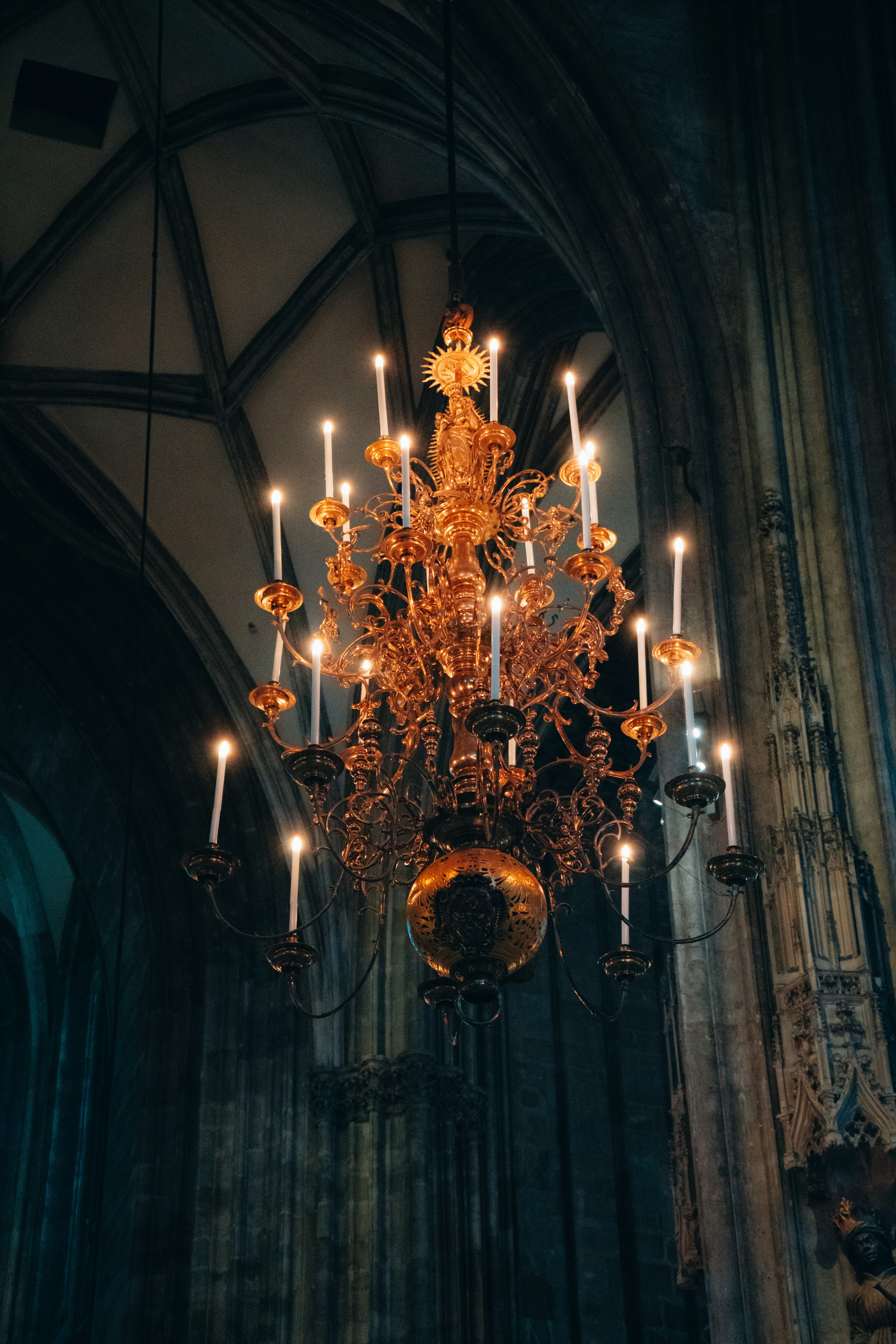 Illuminated Elegance: The Chandelier's Glow