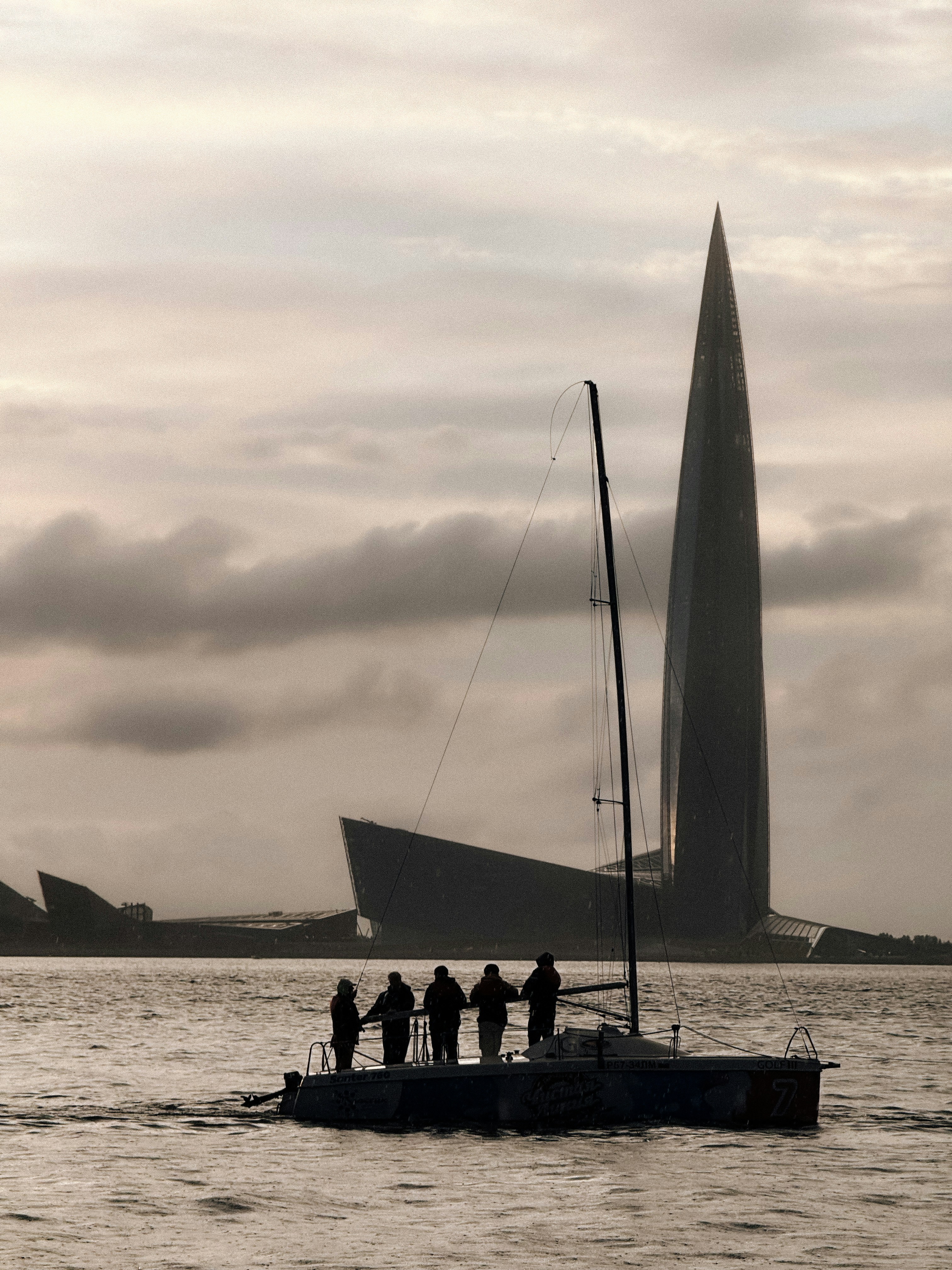 Sailing Against the Skyline: A Moment of Serenity