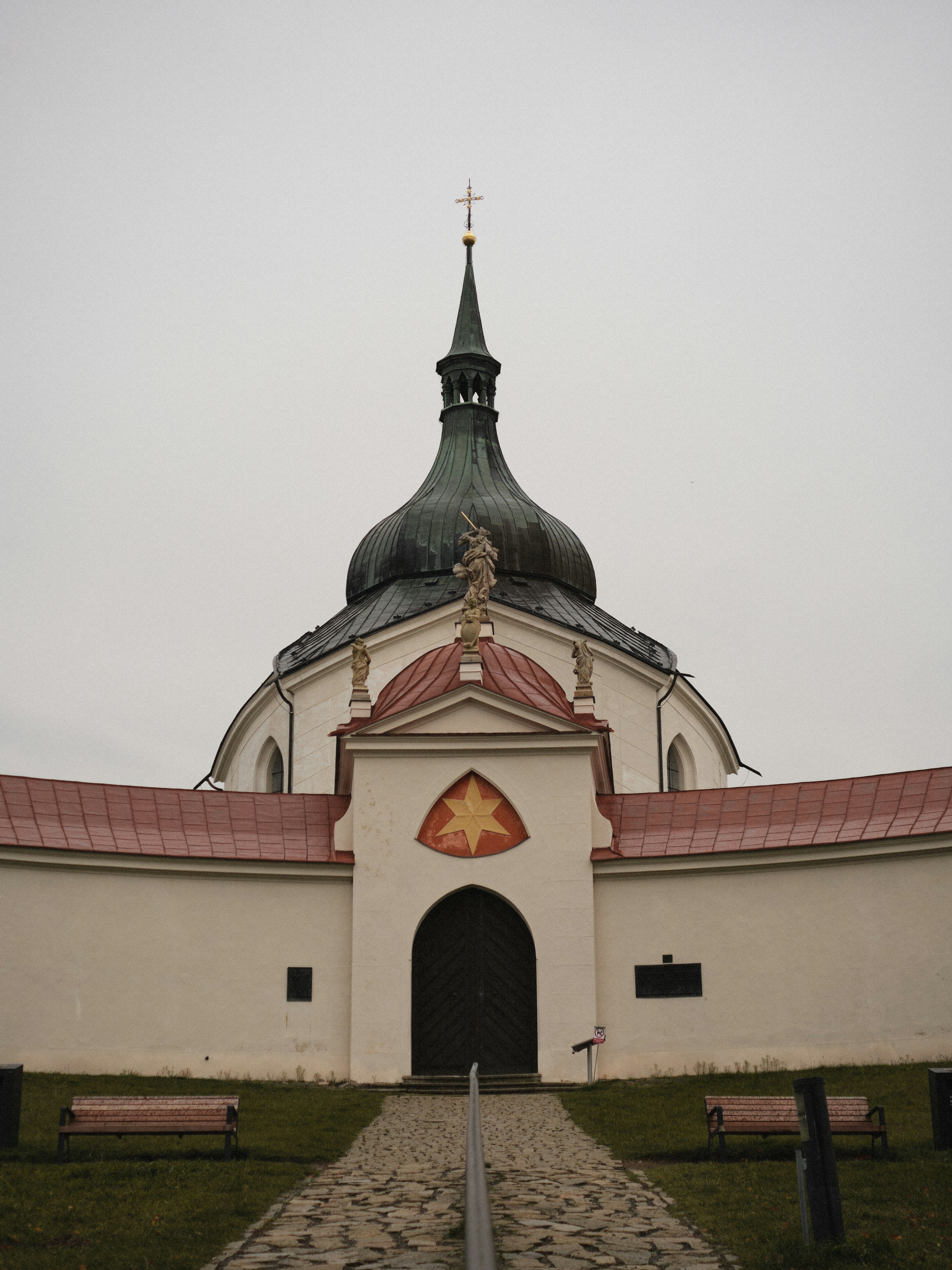 The Sentinel of Time: A Church's Graceful Ascent