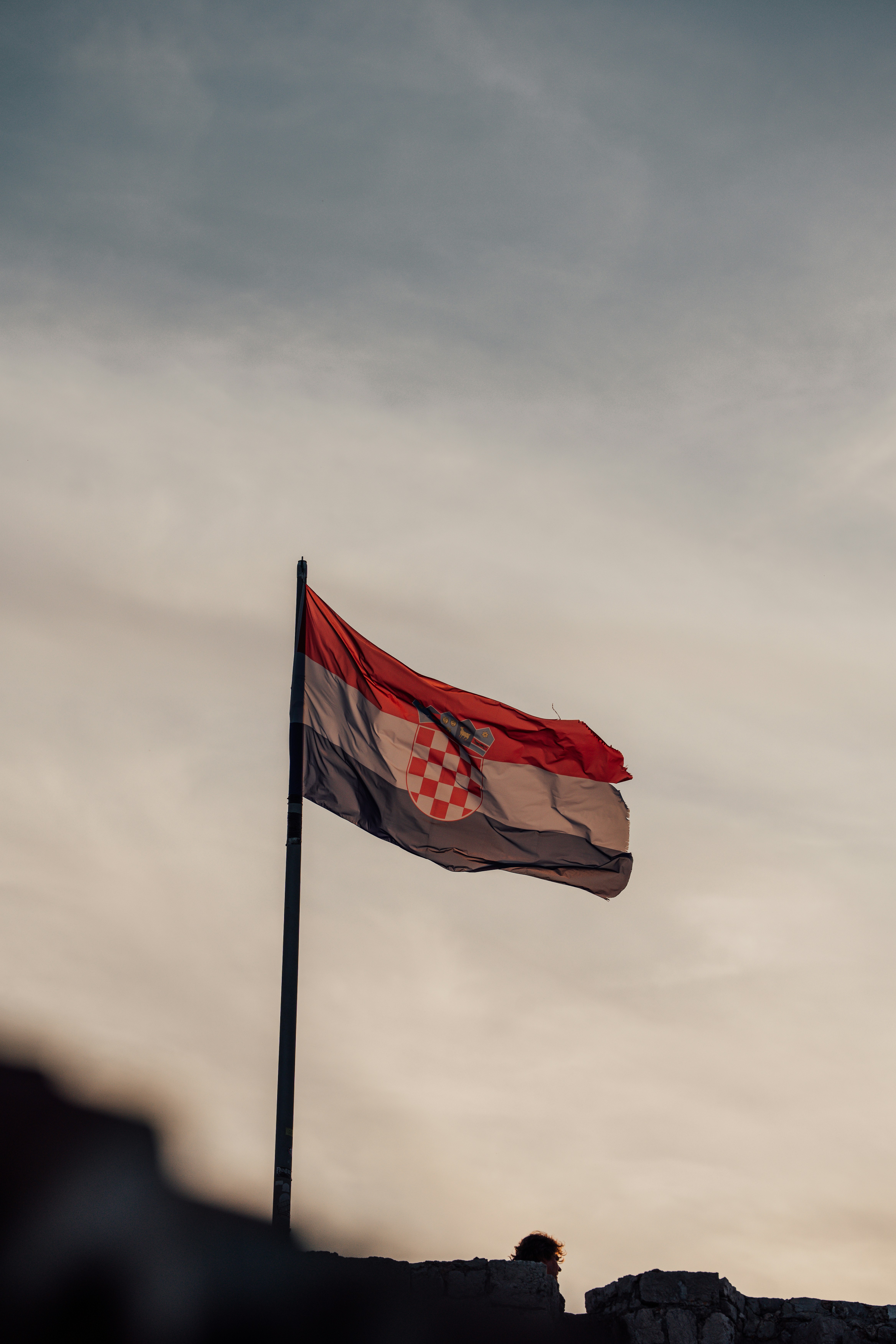 Waves of Heritage: The Croatian Flag in Motion