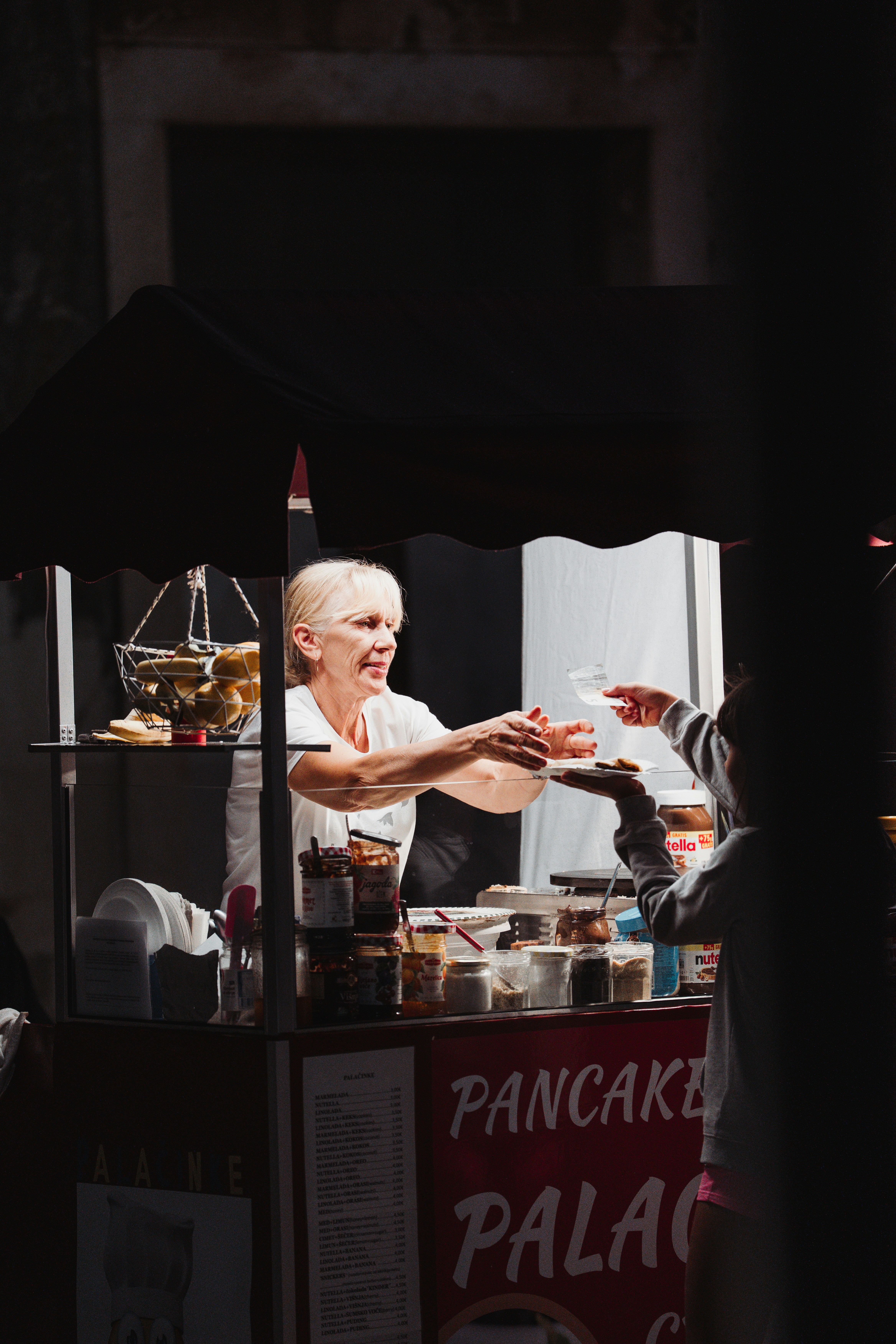 A Sweet Exchange at the Pancake Palace