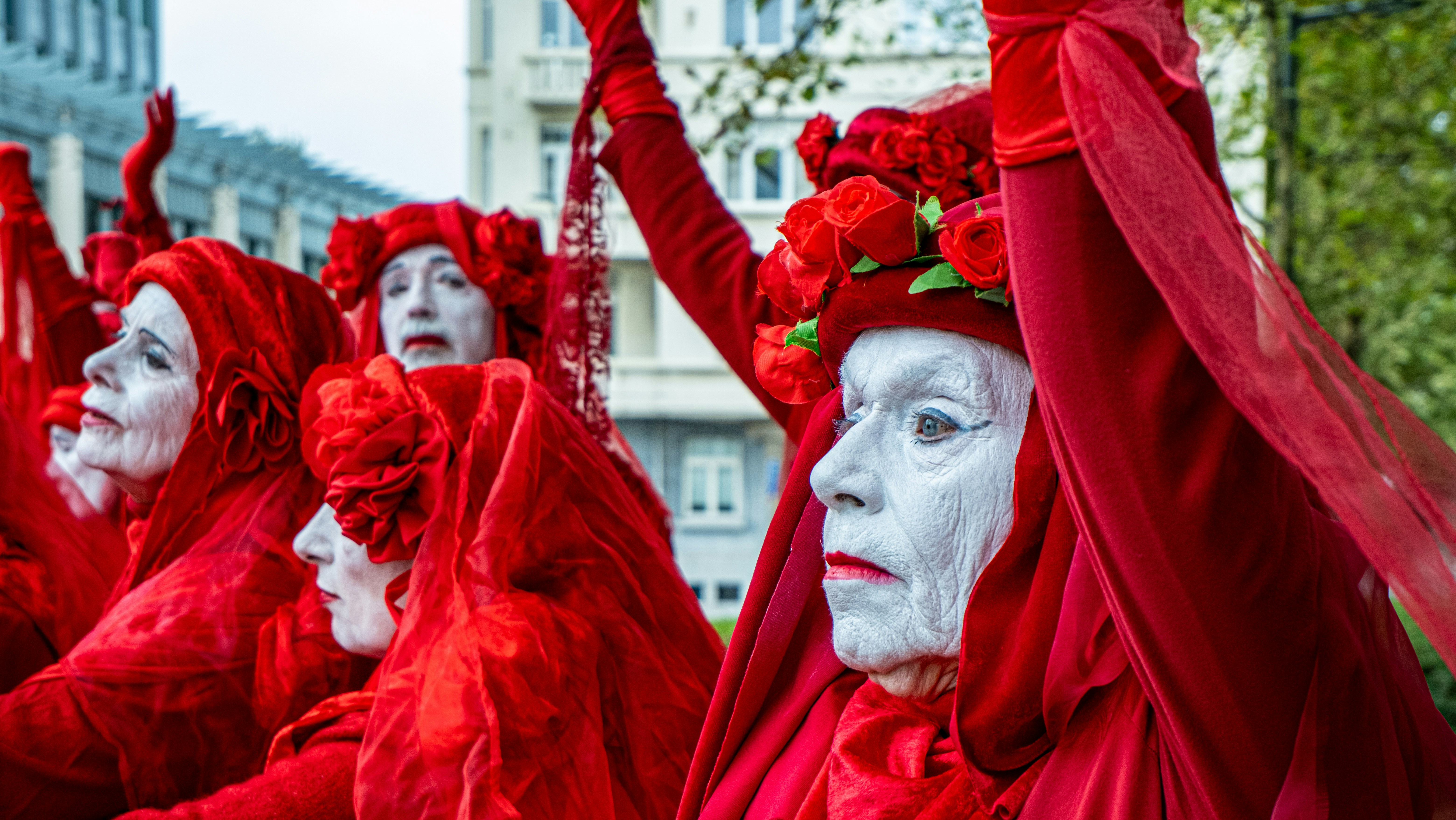 Crimson Reverie: The Silent Protest