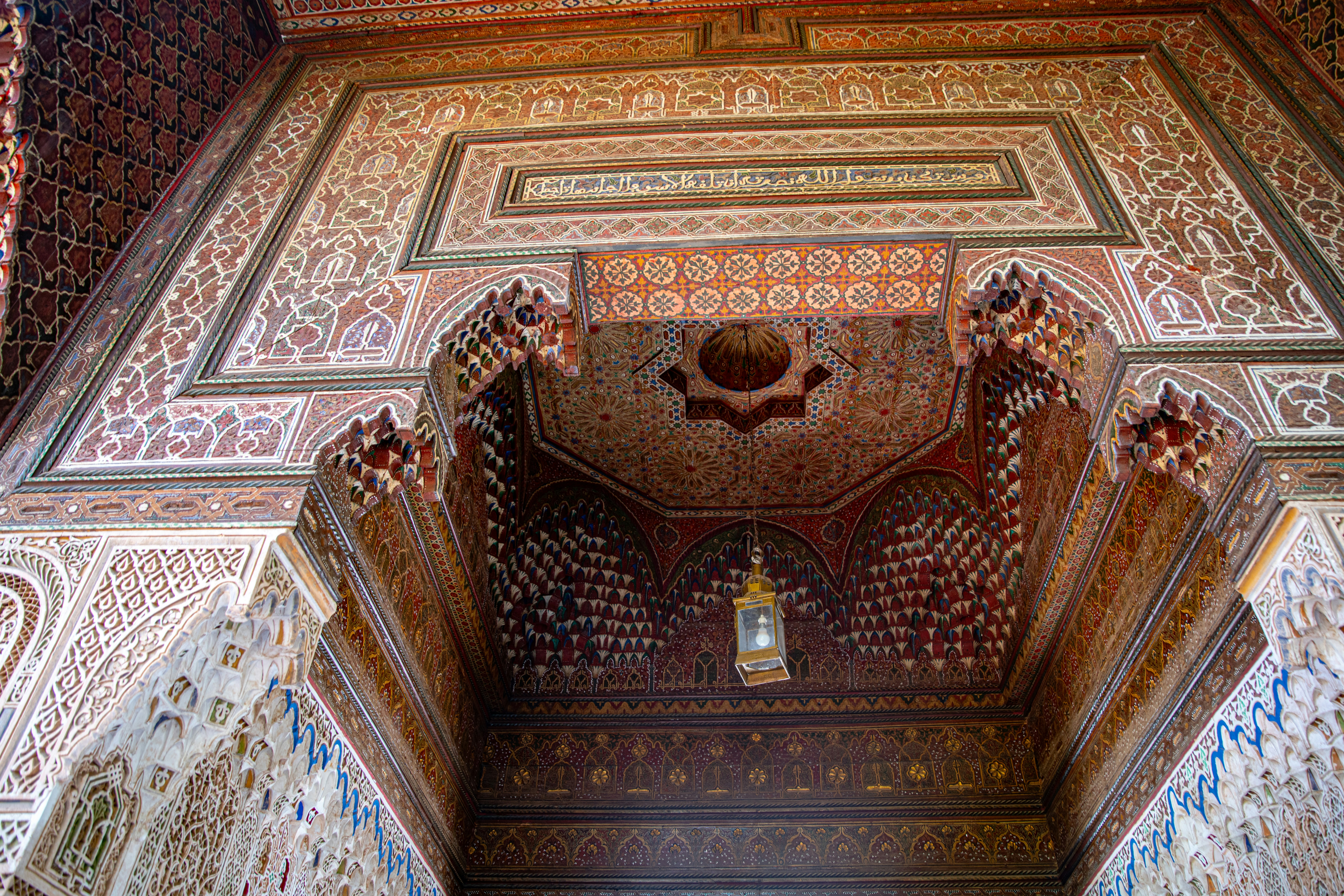 Intricate architectural details of an ornate building interior photo ...