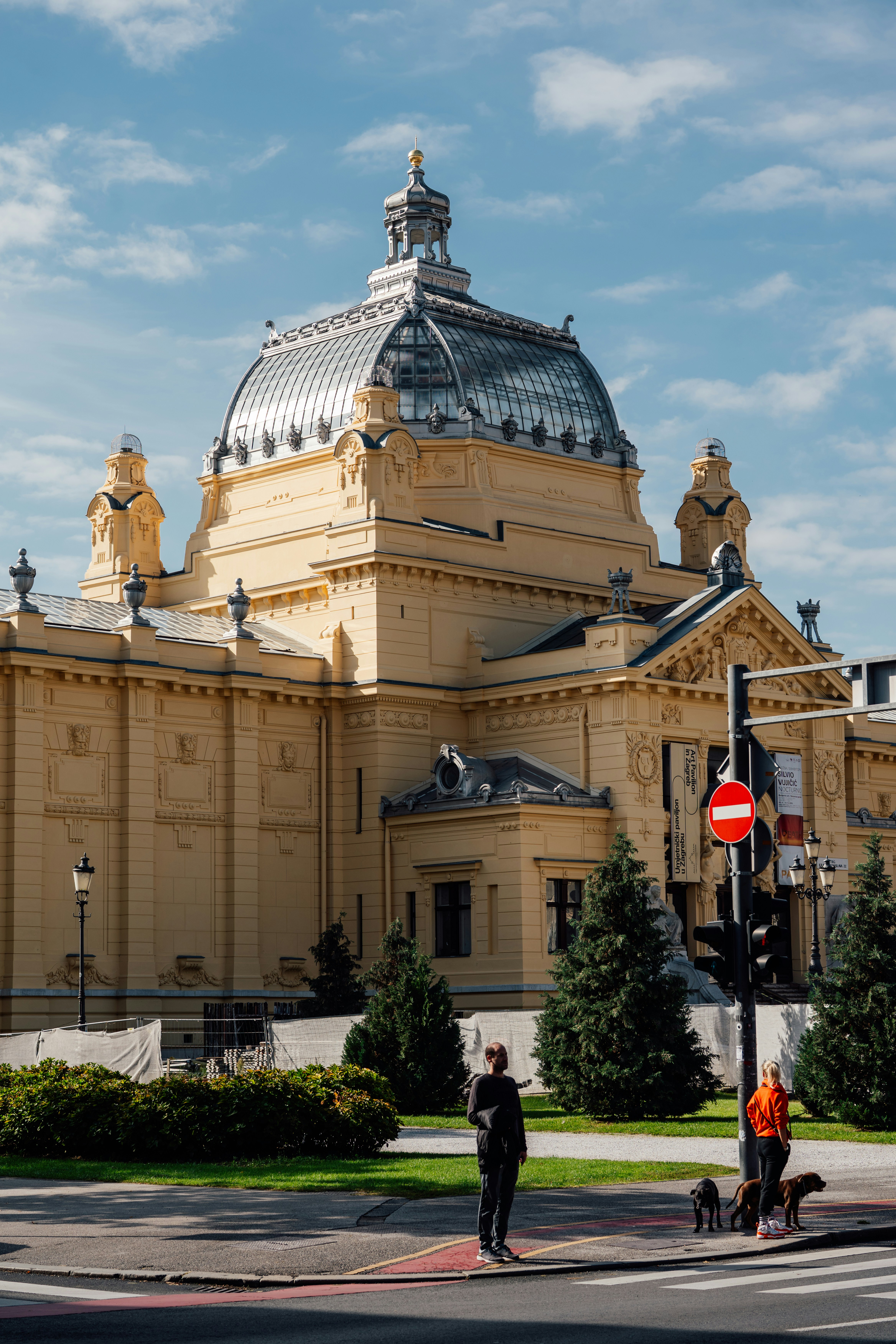 Urban Harmony: A Moment at the Historic Landmark